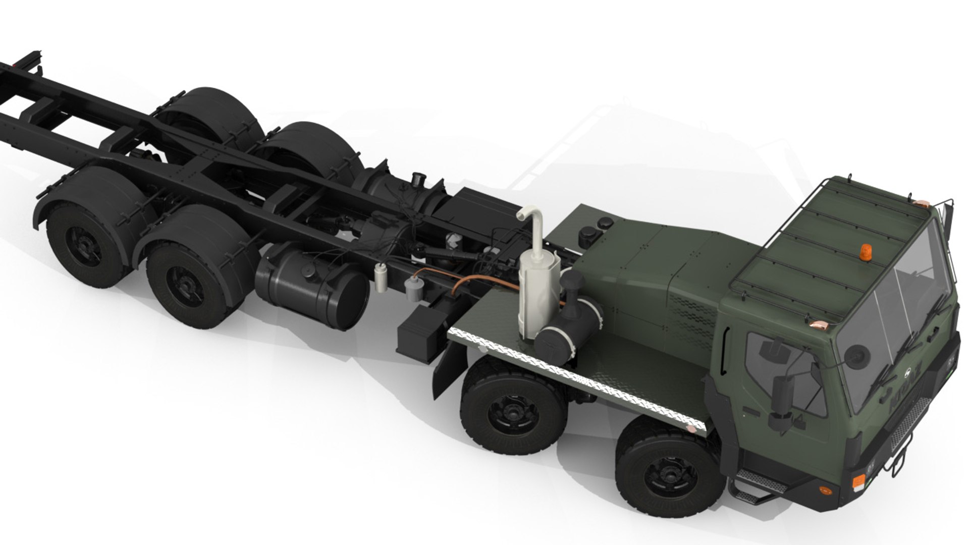 KRAZ-7634interior 3D - TurboSquid 1906506