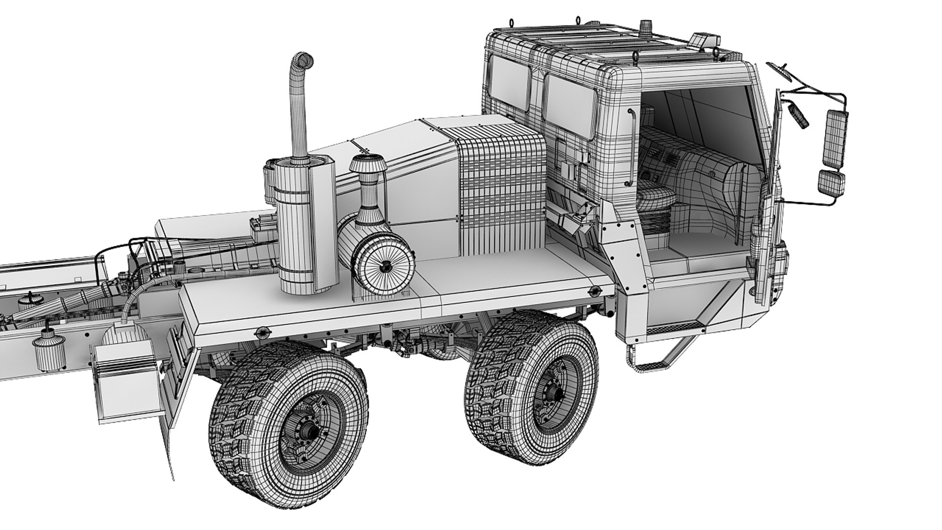 KRAZ-7634interior 3D - TurboSquid 1906506