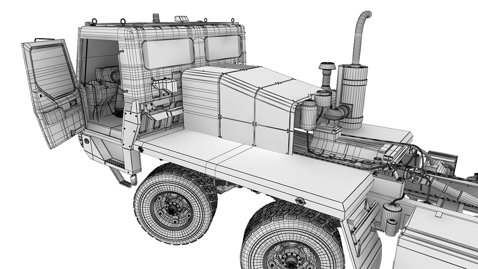 KRAZ-7634interior 3D - TurboSquid 1906506