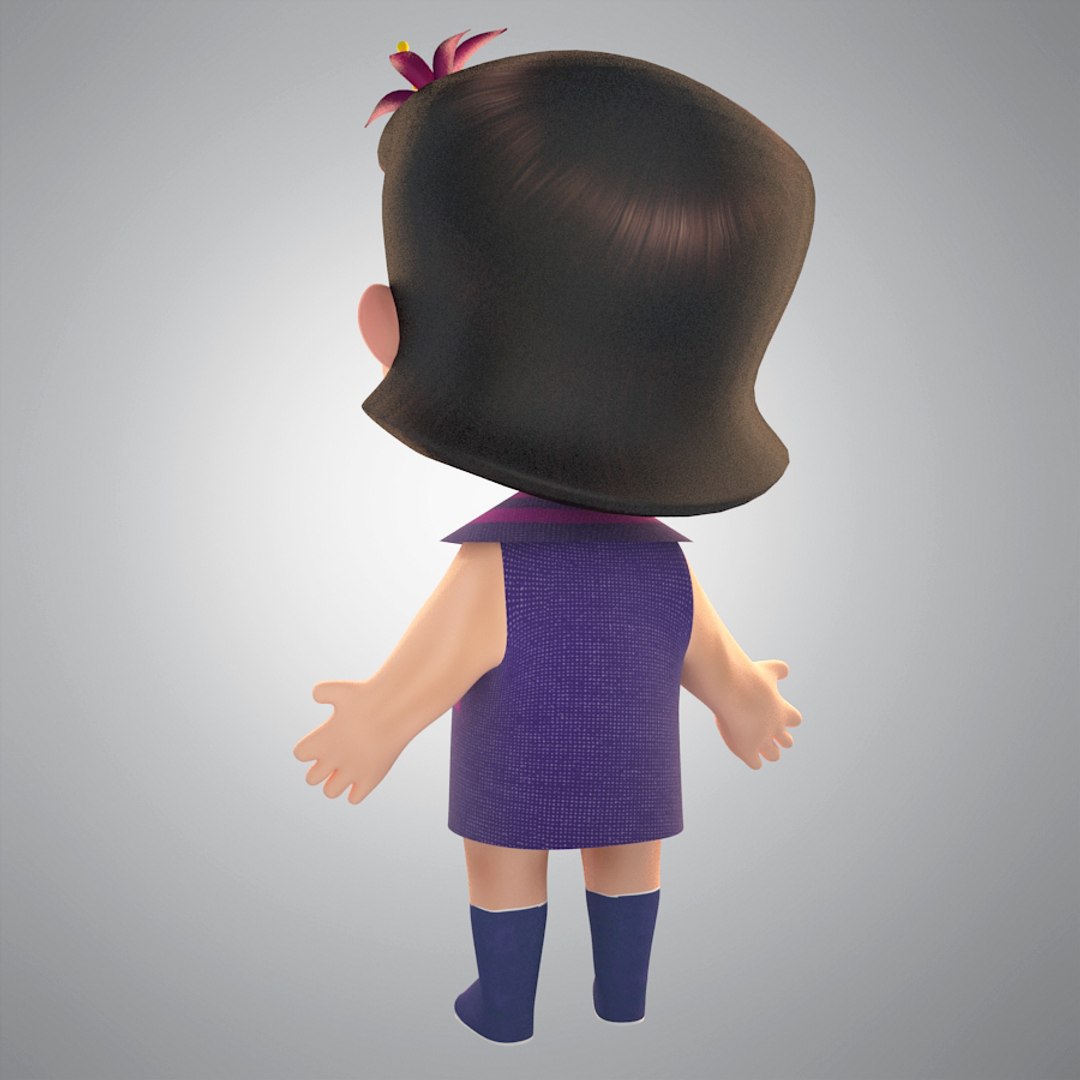 Girl Cartoon 3ds