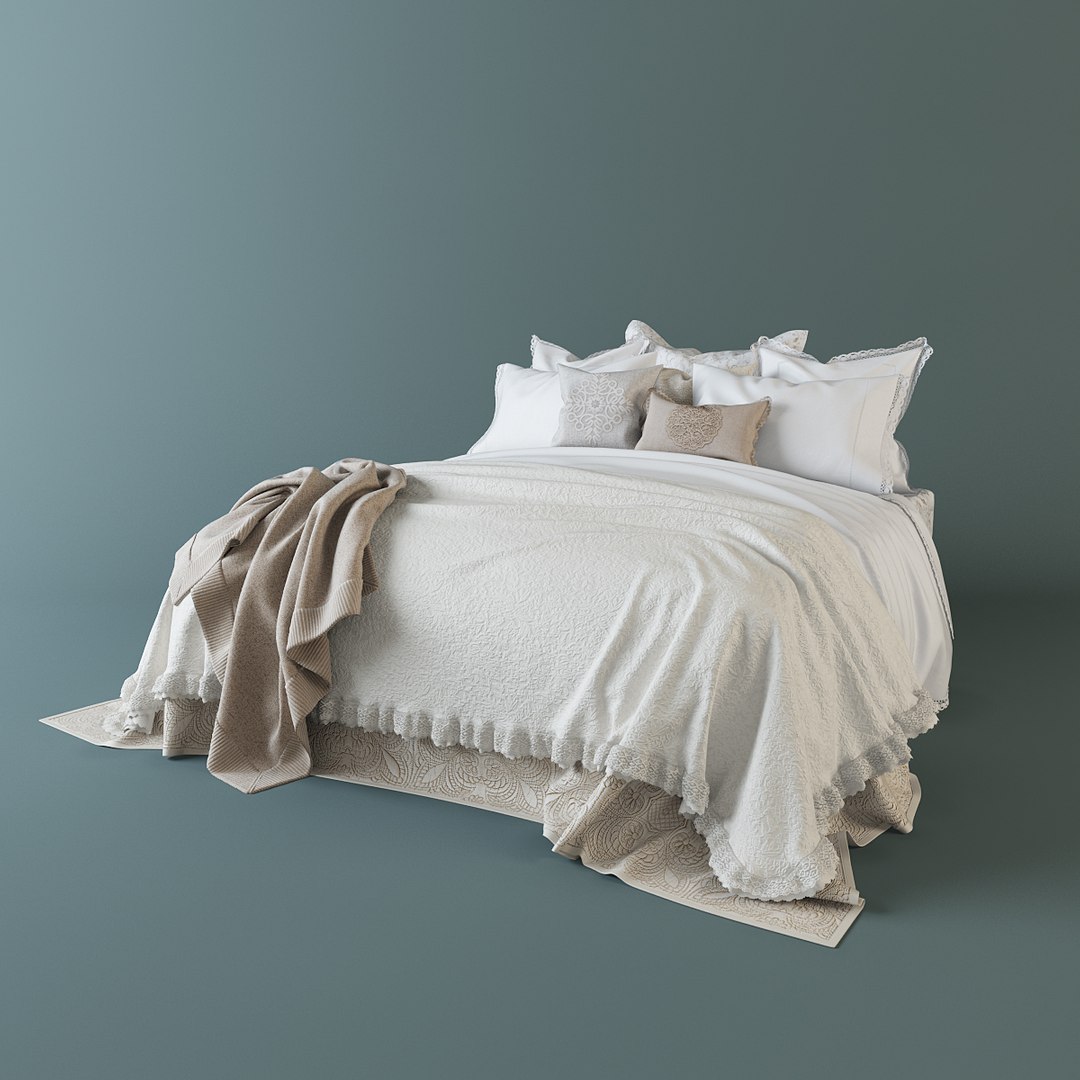 3d Model Bedclothes Bed