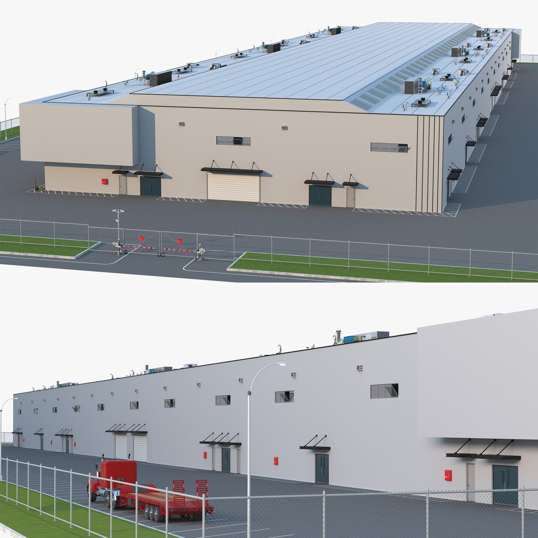 Factory Building 3D - TurboSquid 2110616