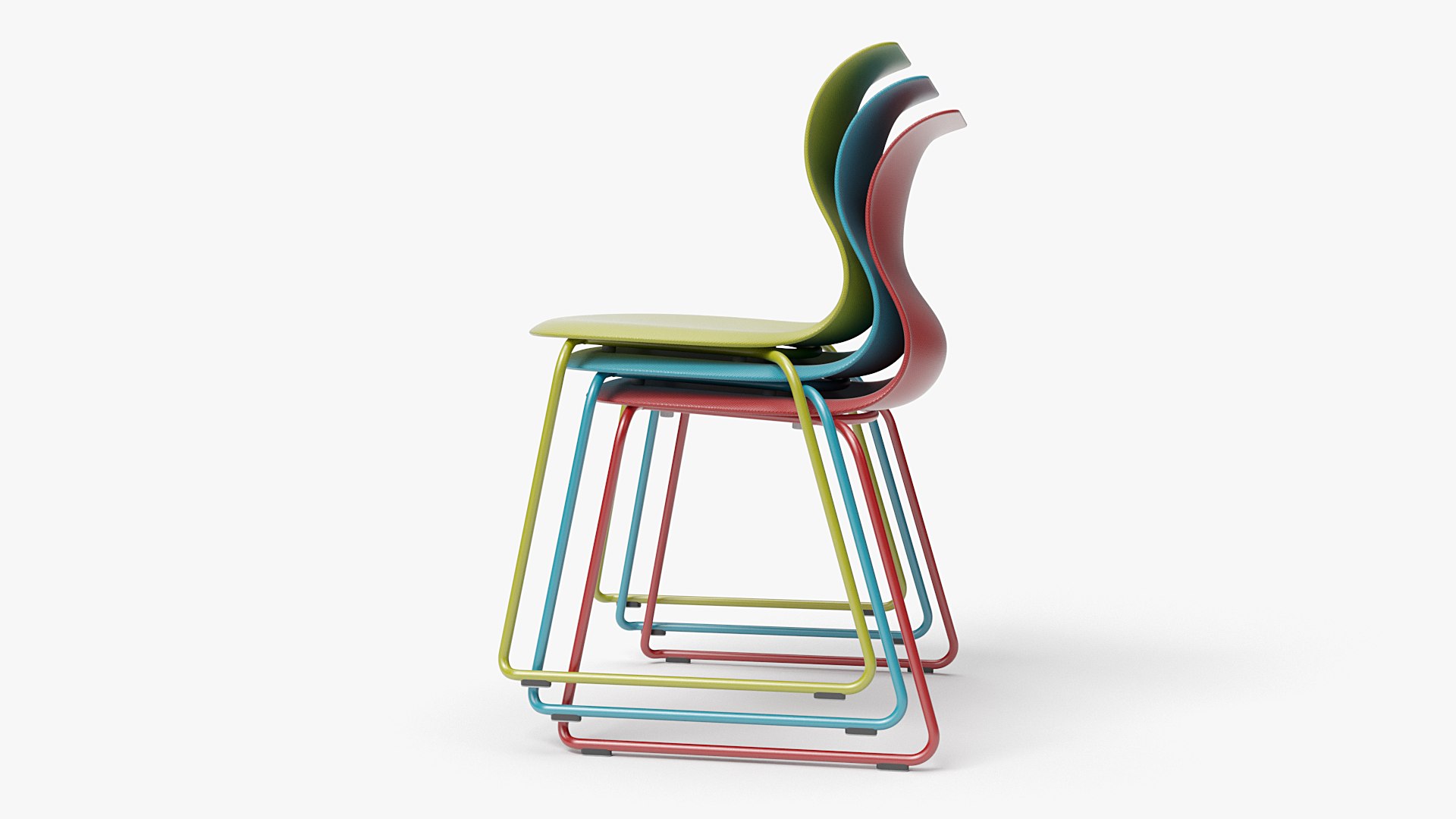 3D Modern Stackable Chair Model - TurboSquid 1615212