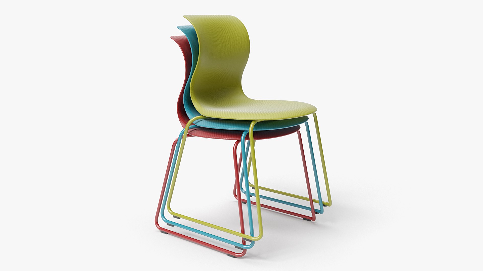3D Modern Stackable Chair Model - TurboSquid 1615212
