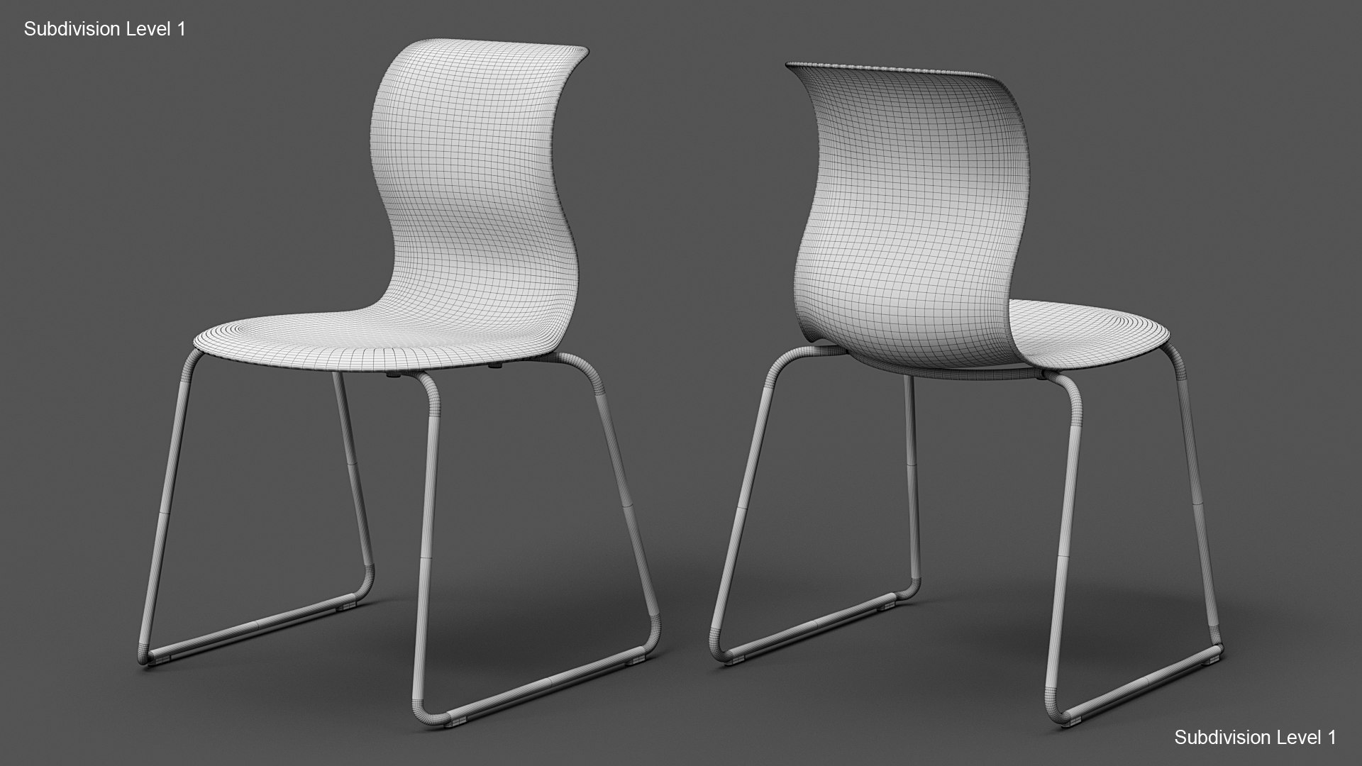 3D Modern Stackable Chair Model - TurboSquid 1615212