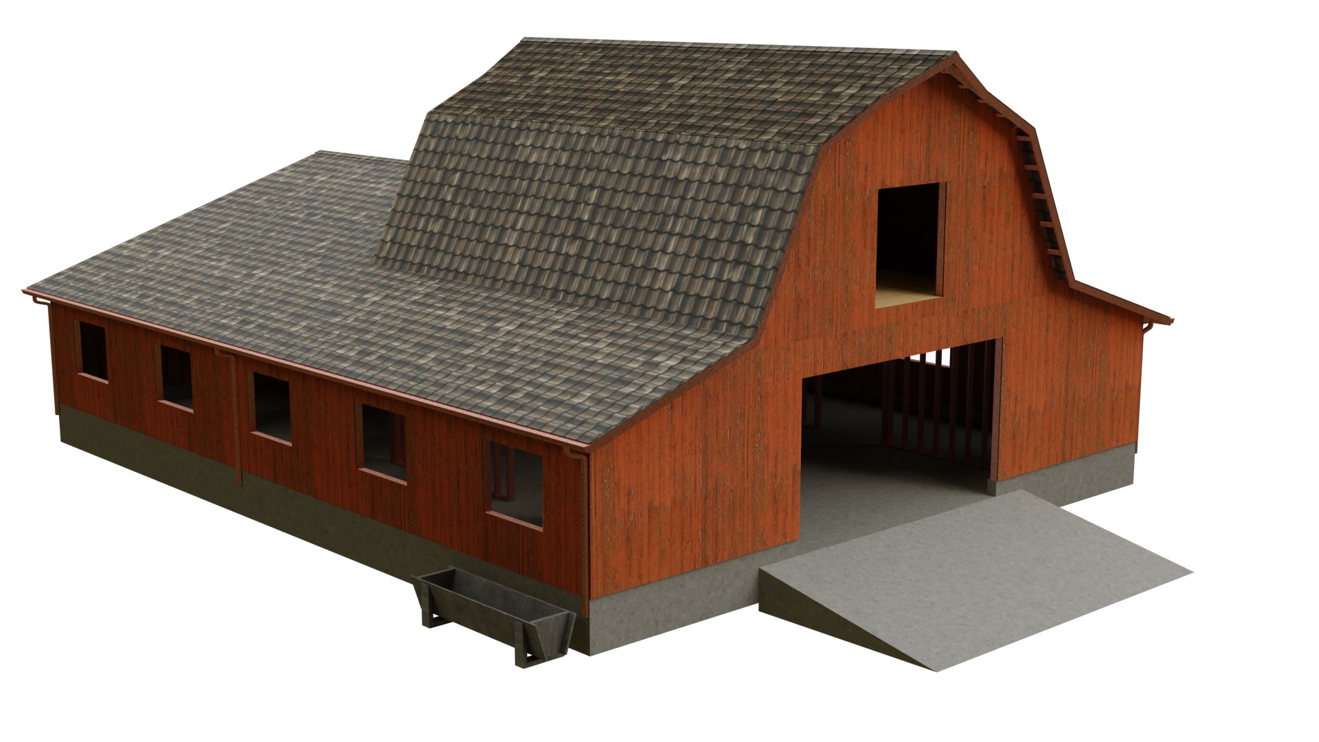 Barn Model - TurboSquid 1888228