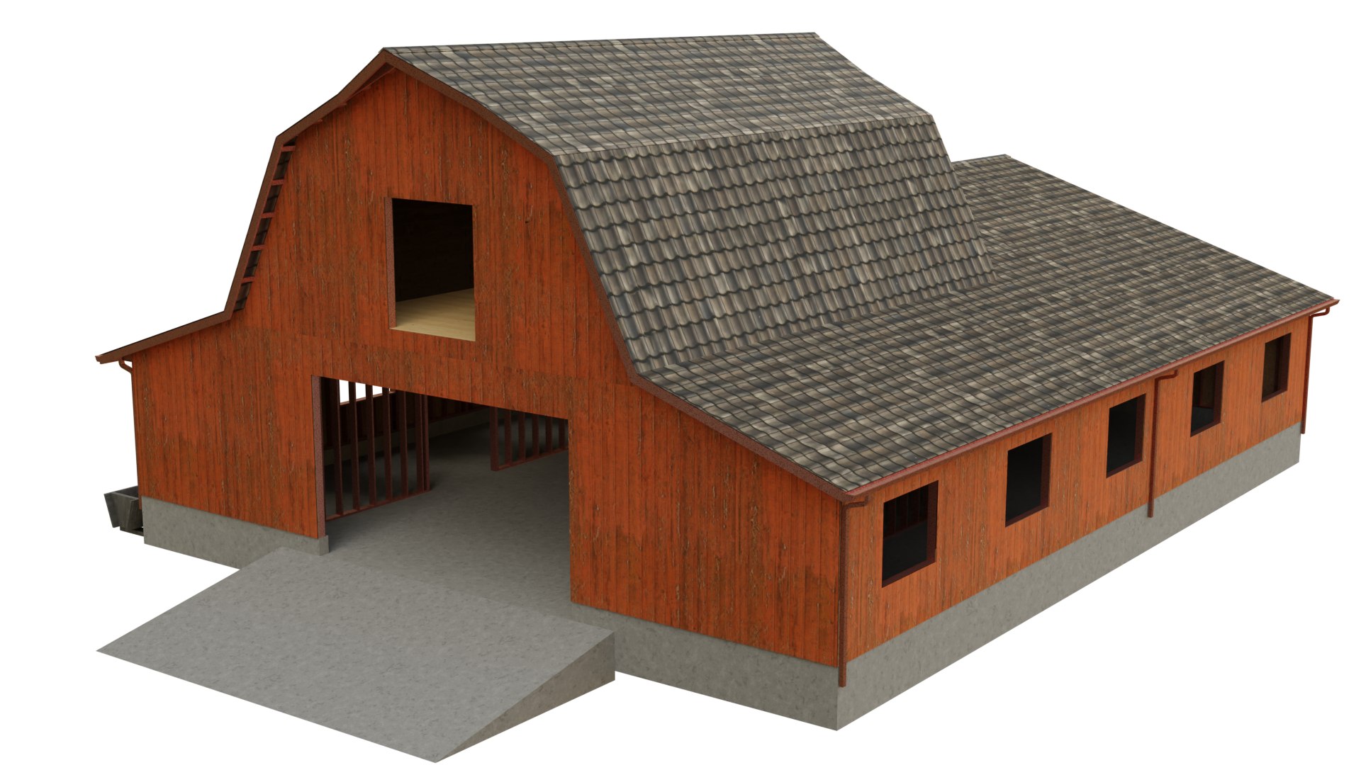 Barn Model - TurboSquid 1888228
