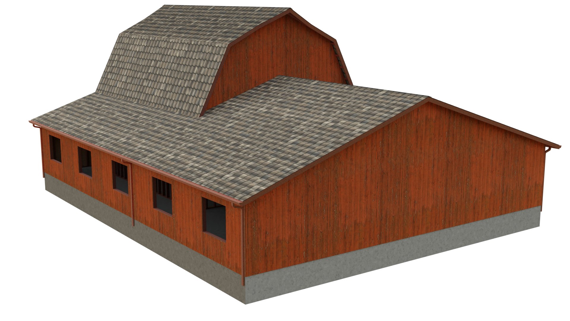 Barn Model - TurboSquid 1888228