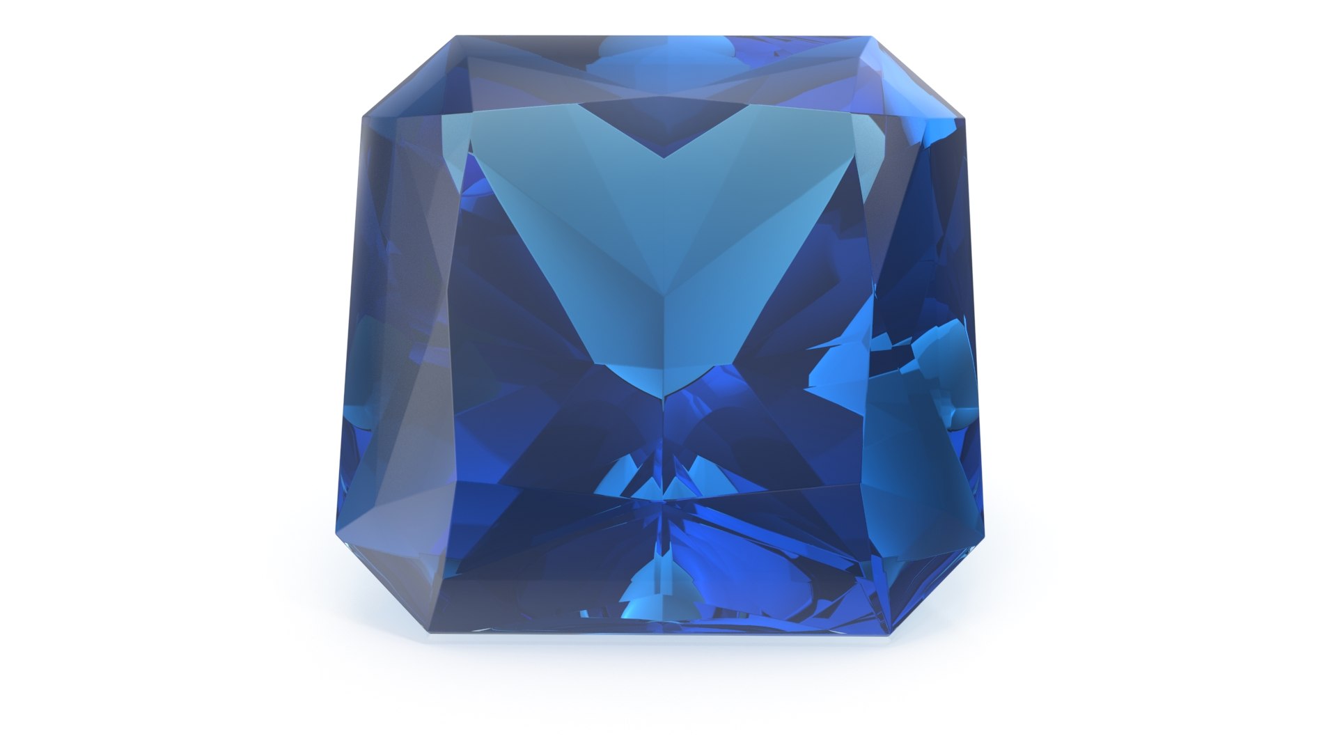 Radiant Cut Blue Topaz 3D - TurboSquid 1870001