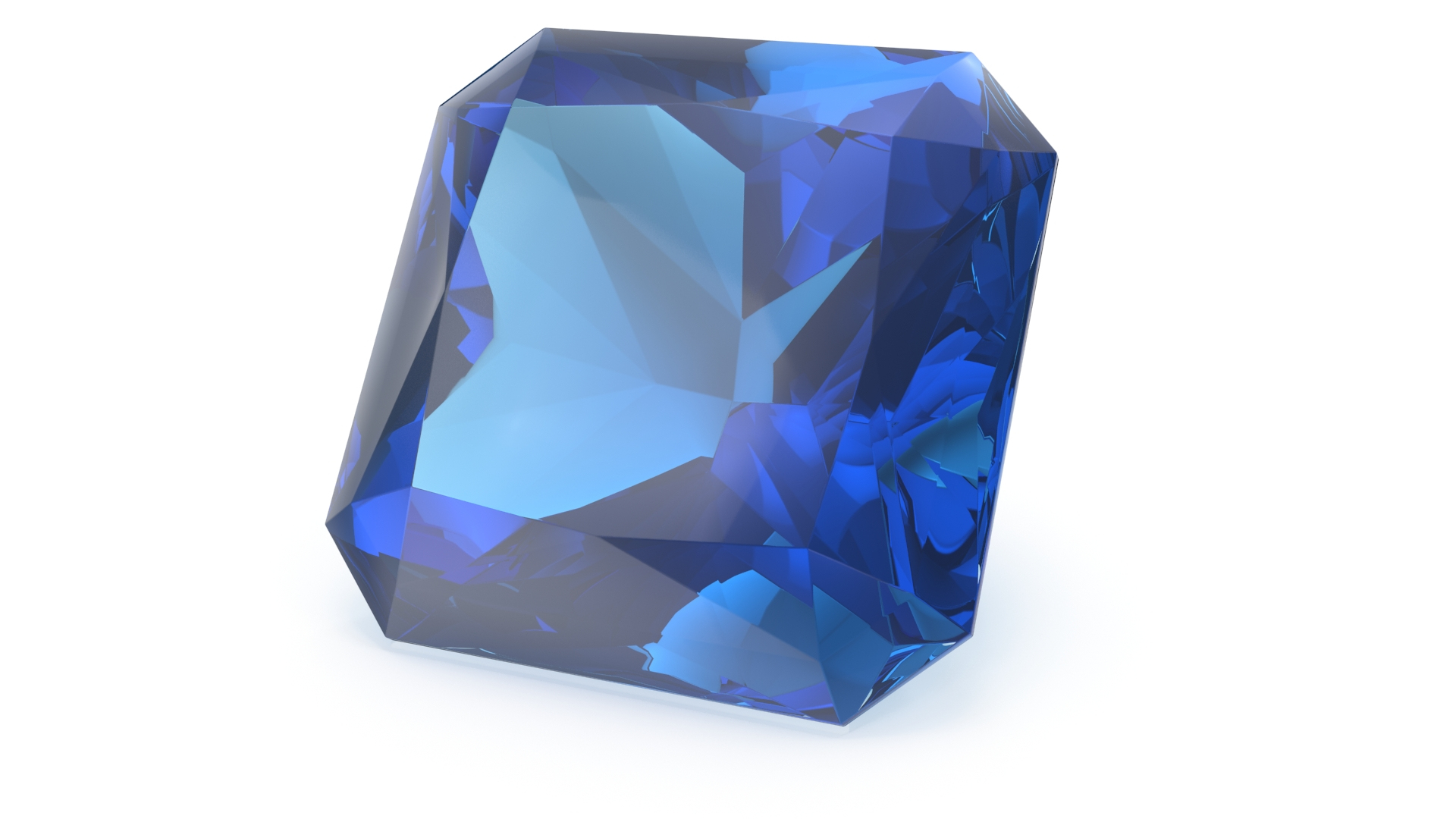 Radiant Cut Blue Topaz 3D - TurboSquid 1870001