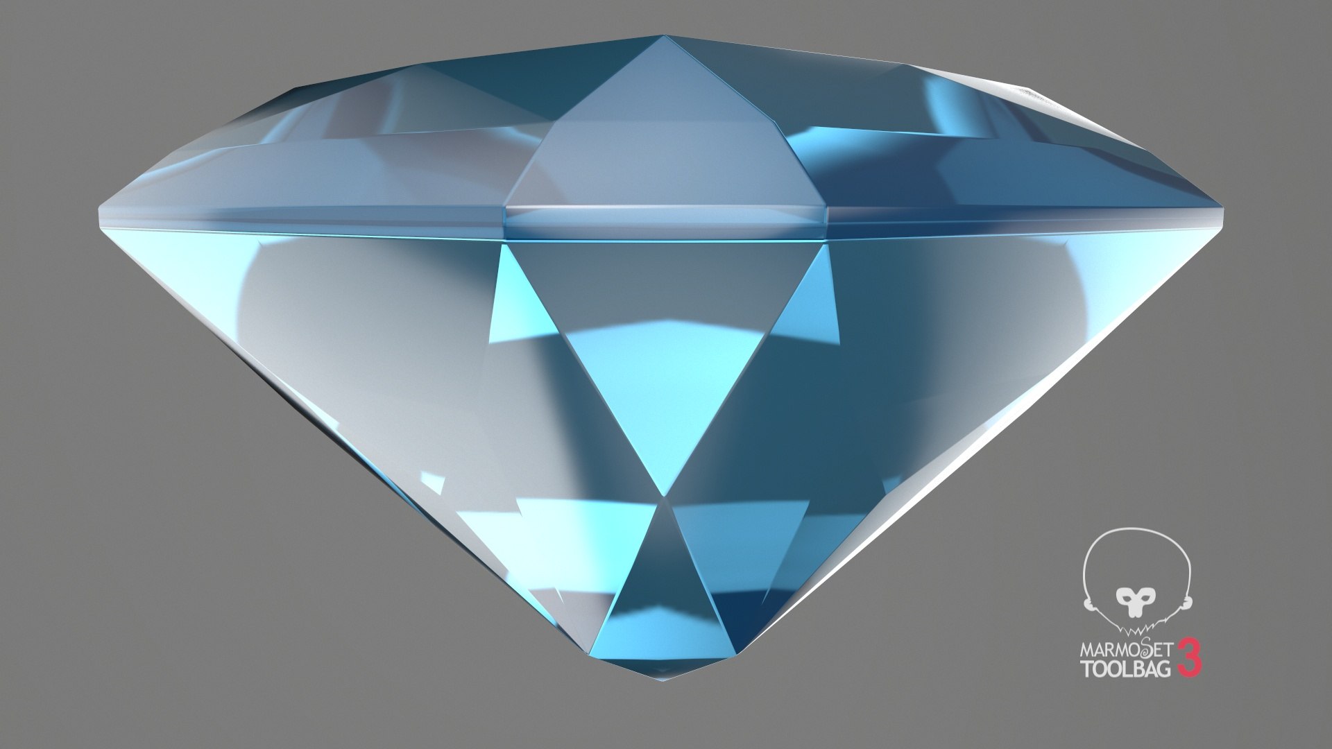 Radiant Cut Blue Topaz 3D - TurboSquid 1870001