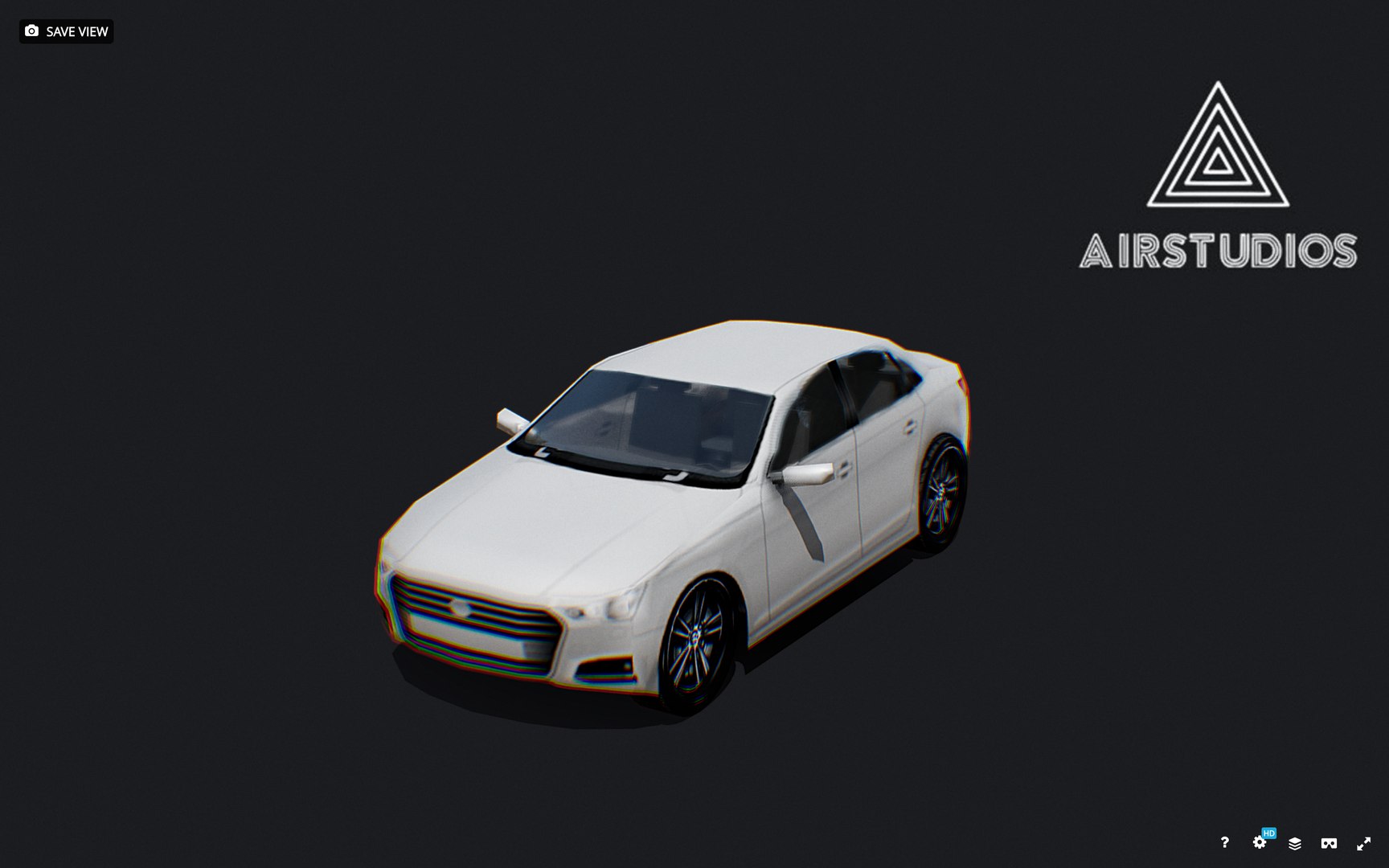 Low Poly White Car Model - TurboSquid 1887245