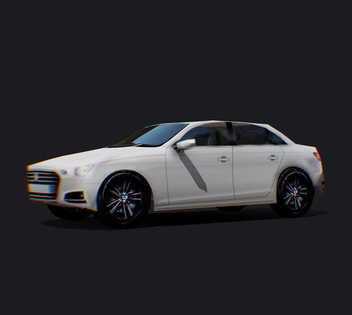 Low Poly White Car Model - TurboSquid 1887245