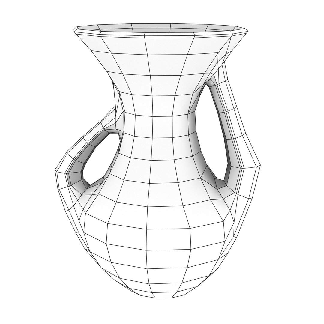 3d vintage ceramic vase model