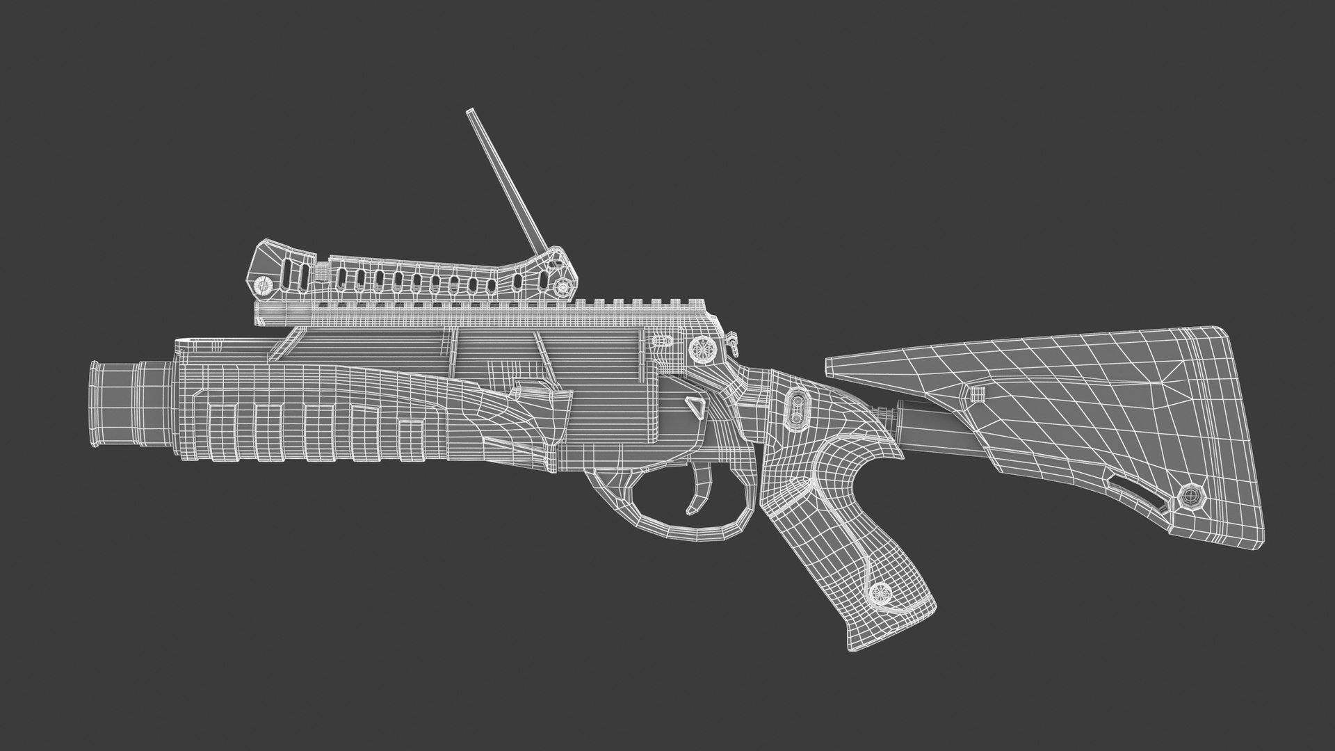 3D Beretta GLX 160 Grenade Launcher - TurboSquid 1734718