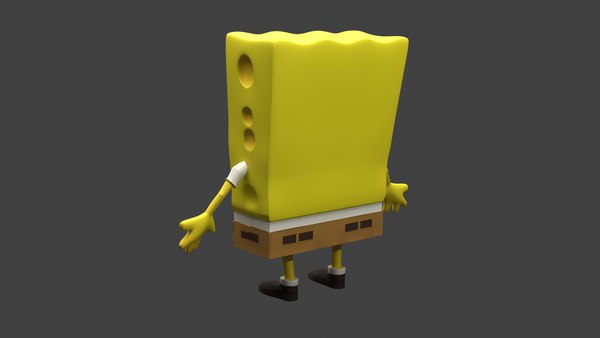 SpongeBob-Statue, 3D-Modell, bereit für den 3D-Druck 3D-Modell ...