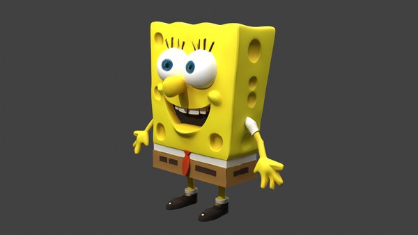 SpongeBob-Statue, 3D-Modell, bereit für den 3D-Druck 3D-Modell ...