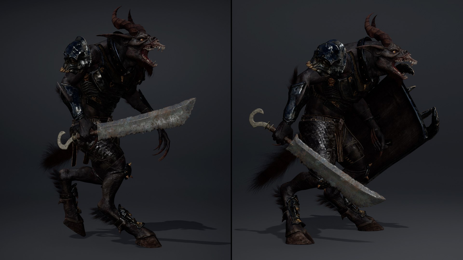 3D Shadow Swordman Arm2 Brutal Model - TurboSquid 2320652