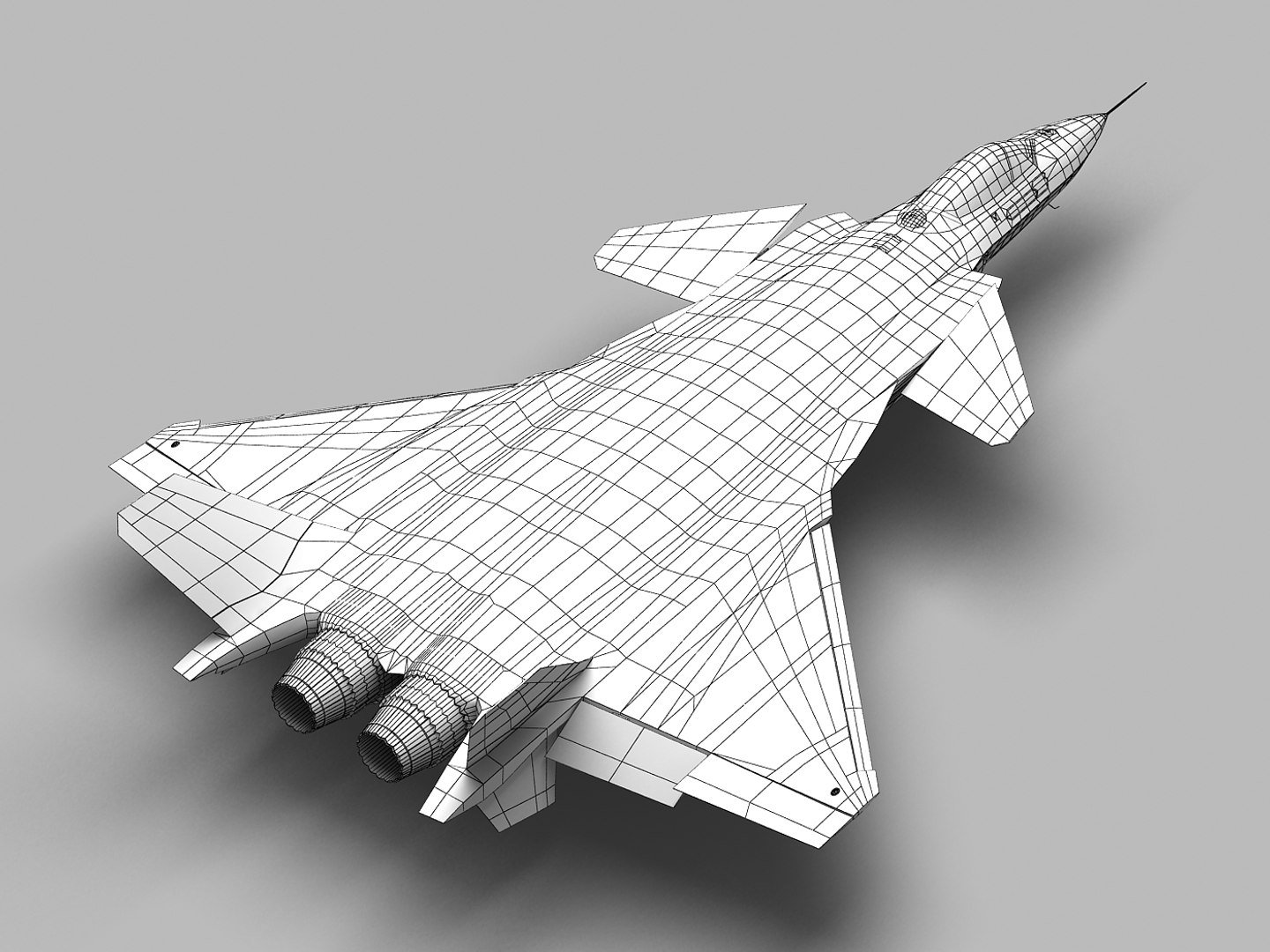 3d Stealth Jet Fighter J-20 Model