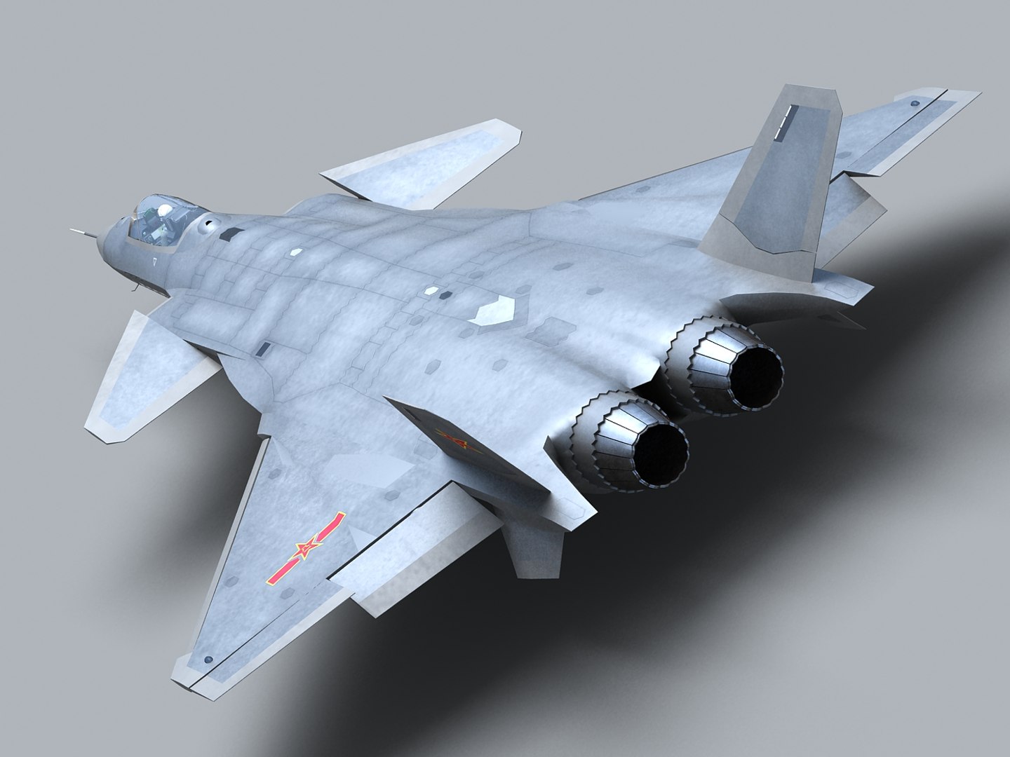 3d Stealth Jet Fighter J-20 Model