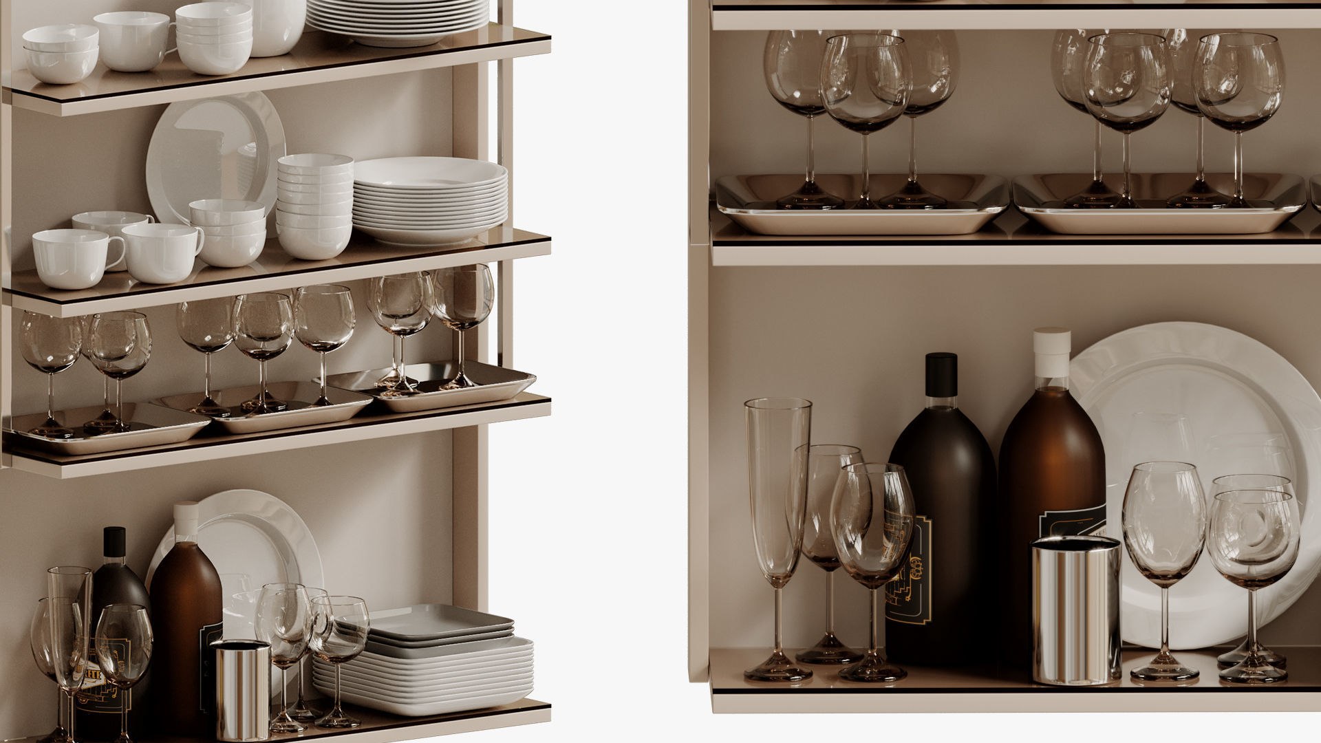 3D Decorative Set Of Dishes For The Kitchen Model - TurboSquid 2345556