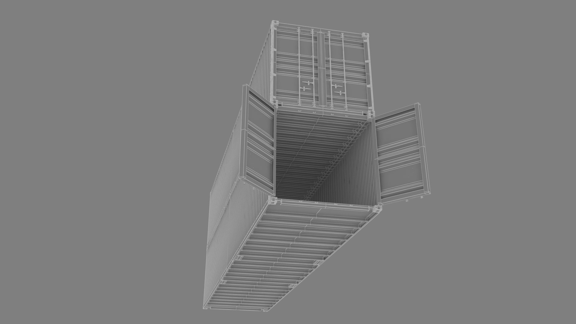 3D Cargo Container 40ft - TurboSquid 2052219