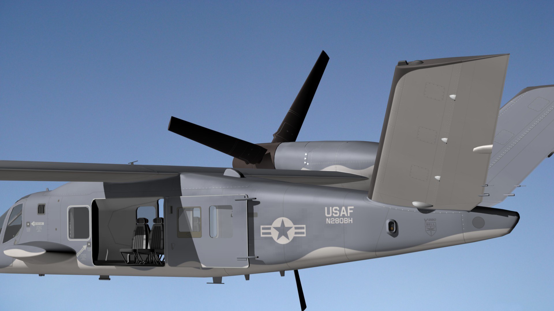 3D Bell V280 Valor USAF - TurboSquid 1969543