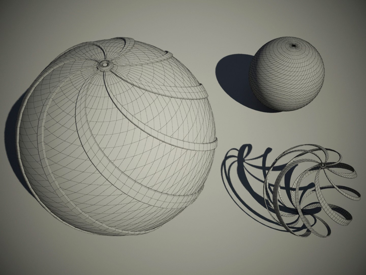 3d Model Sphere Shape Geometry
