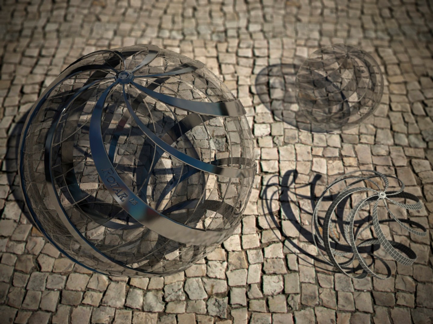 3d Model Sphere Shape Geometry