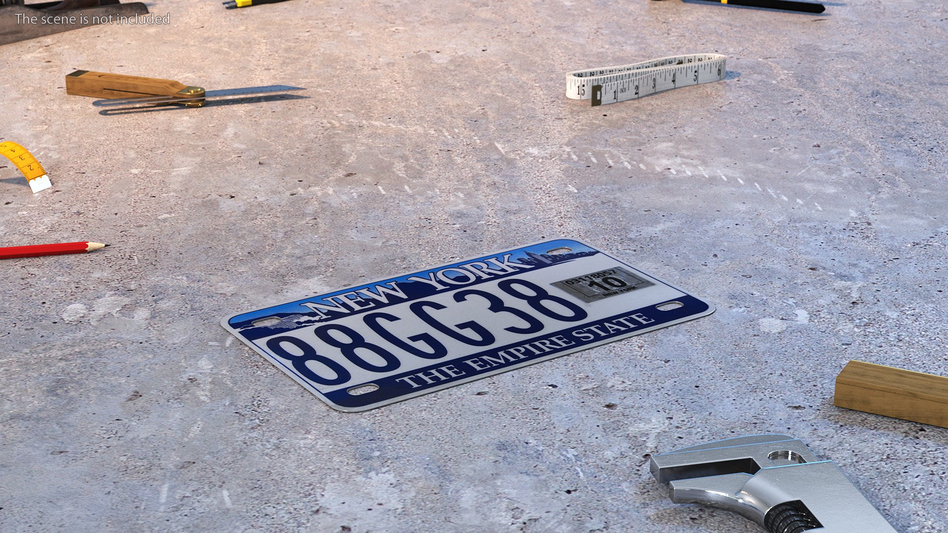 New York License Plate Model - TurboSquid 2232875