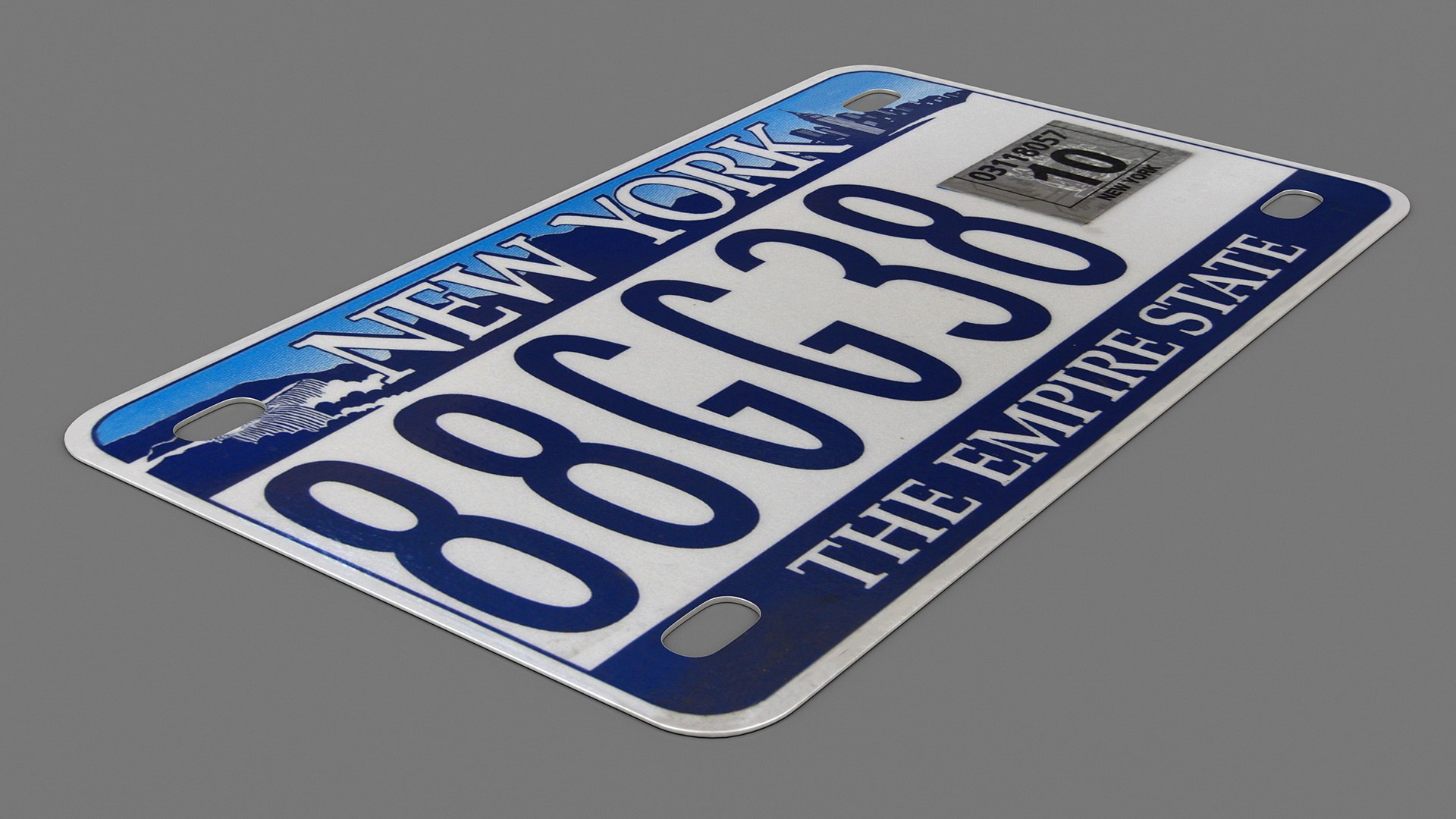 New York License Plate Model - TurboSquid 2232875