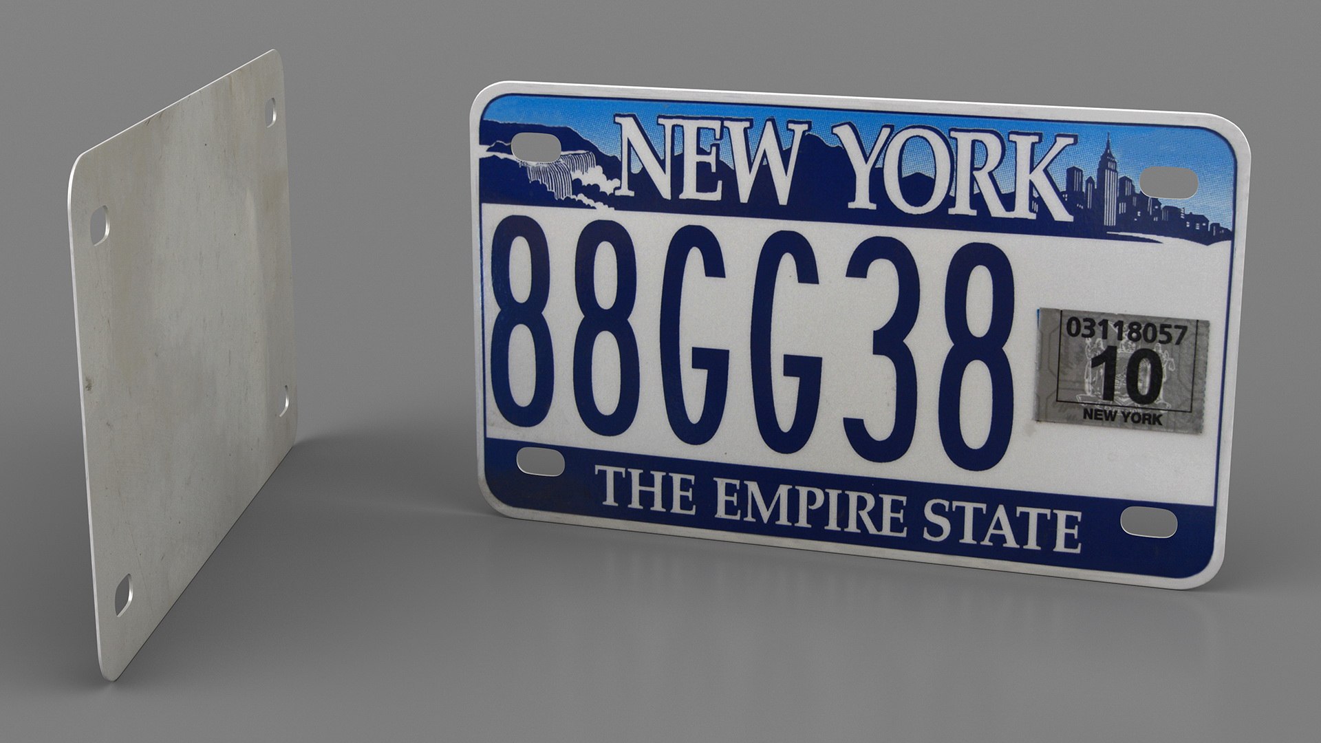 New York License Plate Model - TurboSquid 2232875