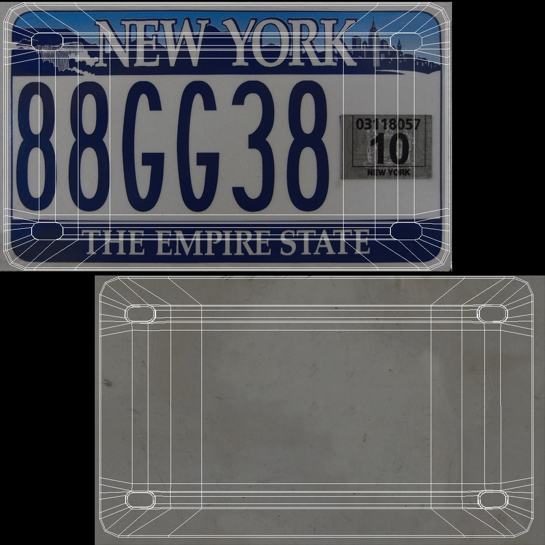 New York License Plate Model - TurboSquid 2232875