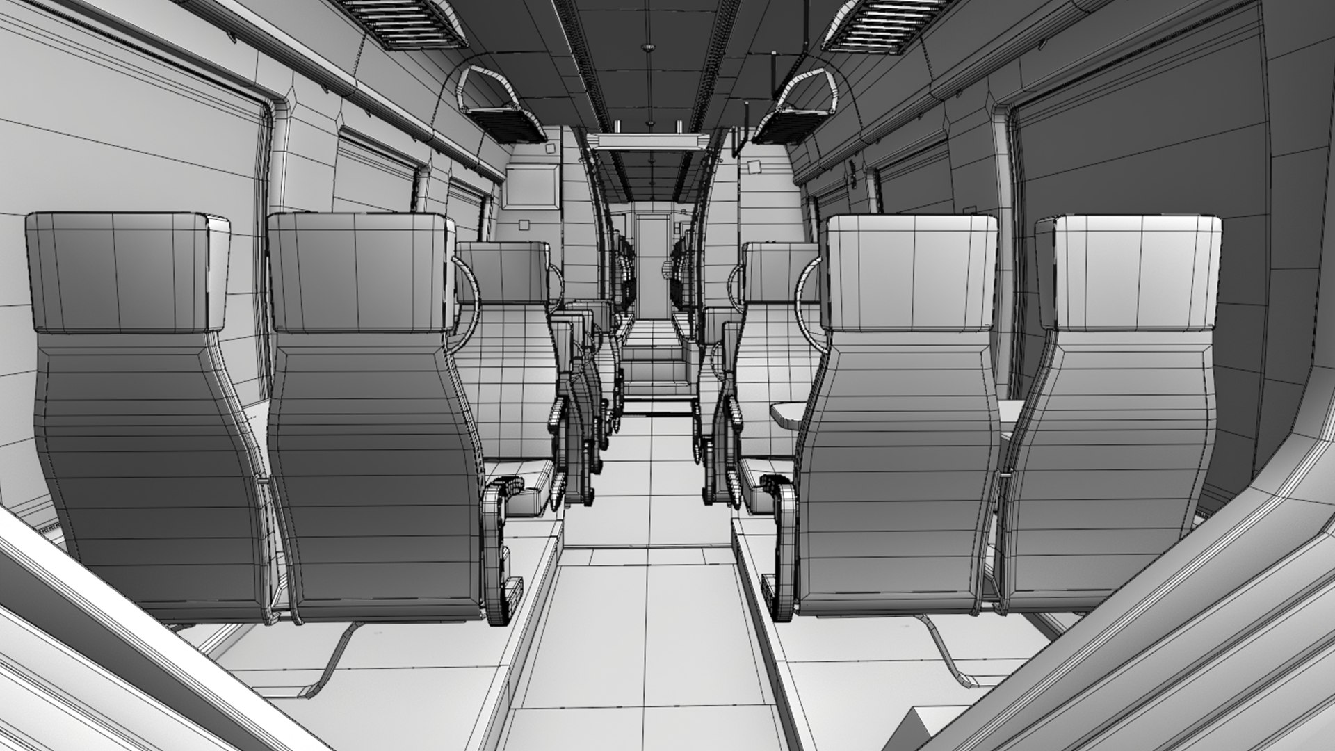 Bombardier TALENT Train National Express Rigged Animated 3D Model ...