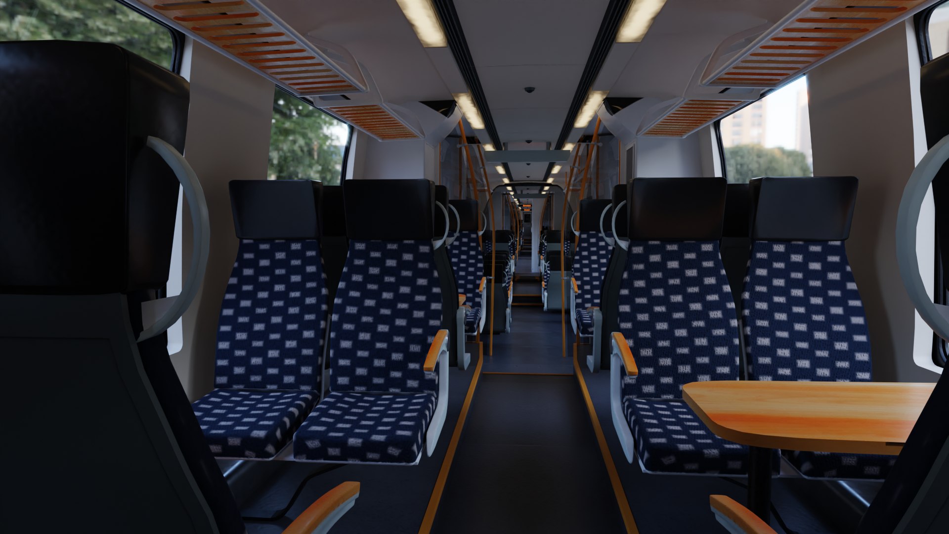 Bombardier TALENT Train National Express Rigged Animated 3D Model ...