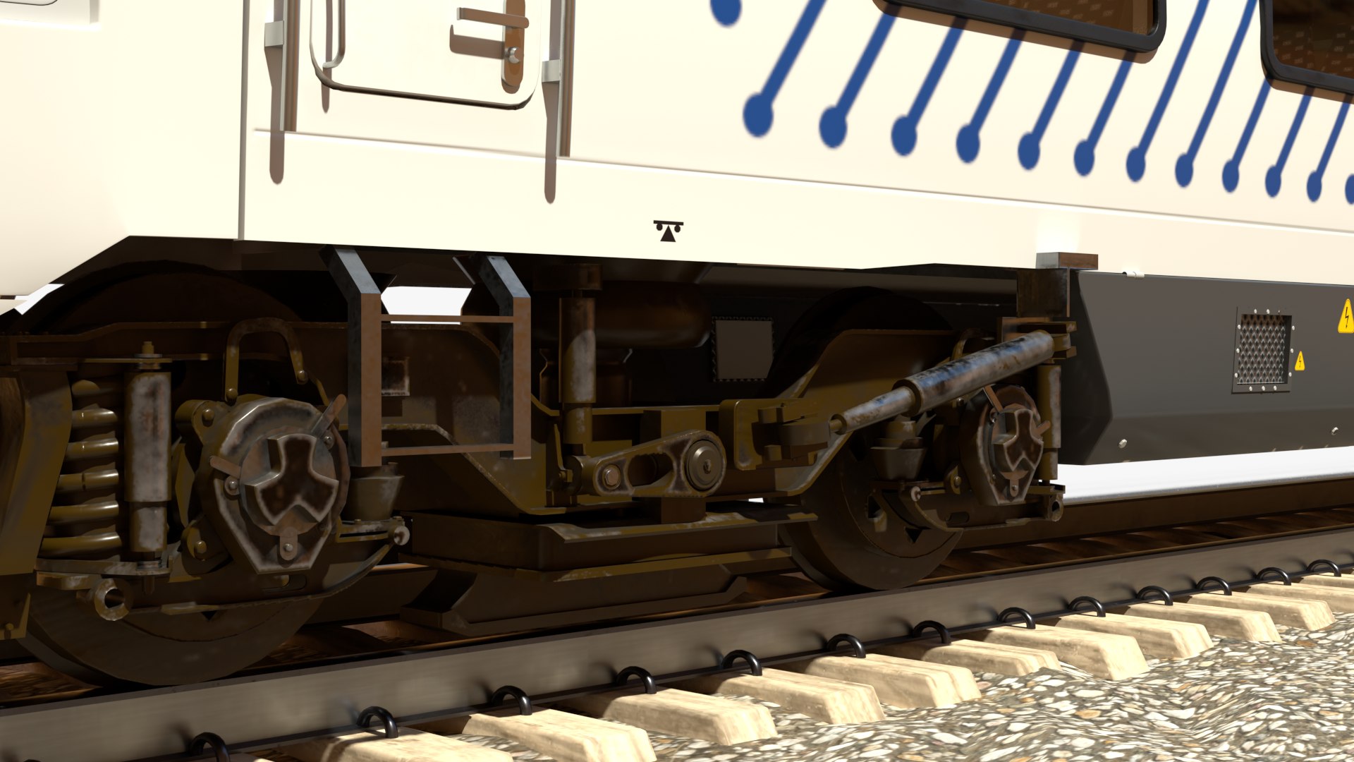 Bombardier TALENT Train National Express Rigged Animated 3D Model ...