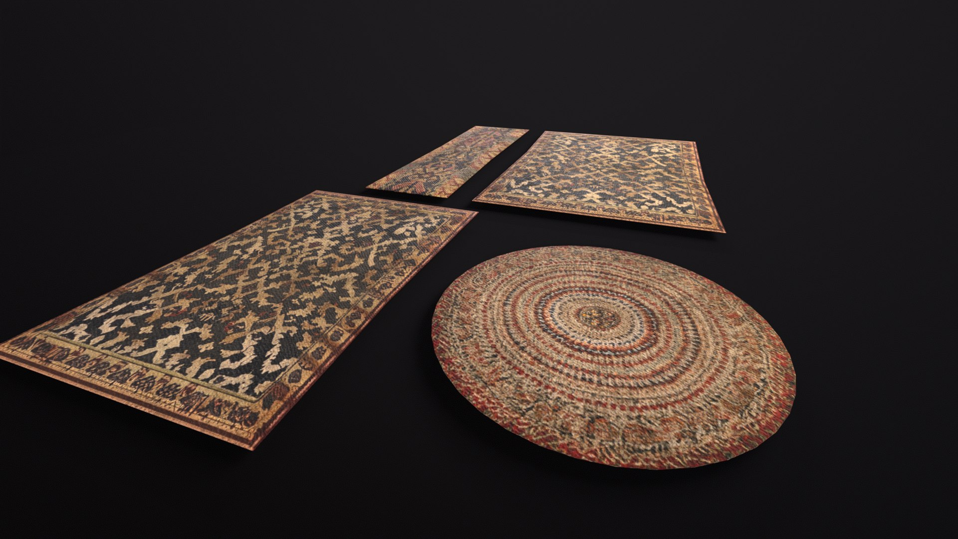 Medieval Rugs 3D Model - TurboSquid 2222770