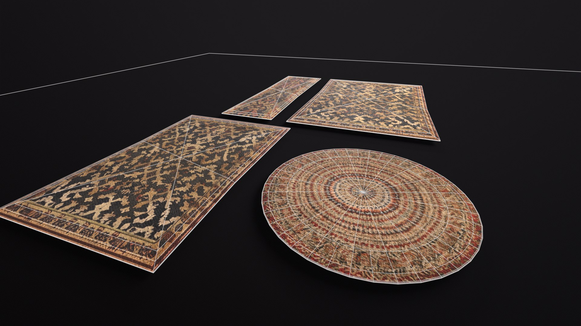 Medieval Rugs 3D Model - TurboSquid 2222770