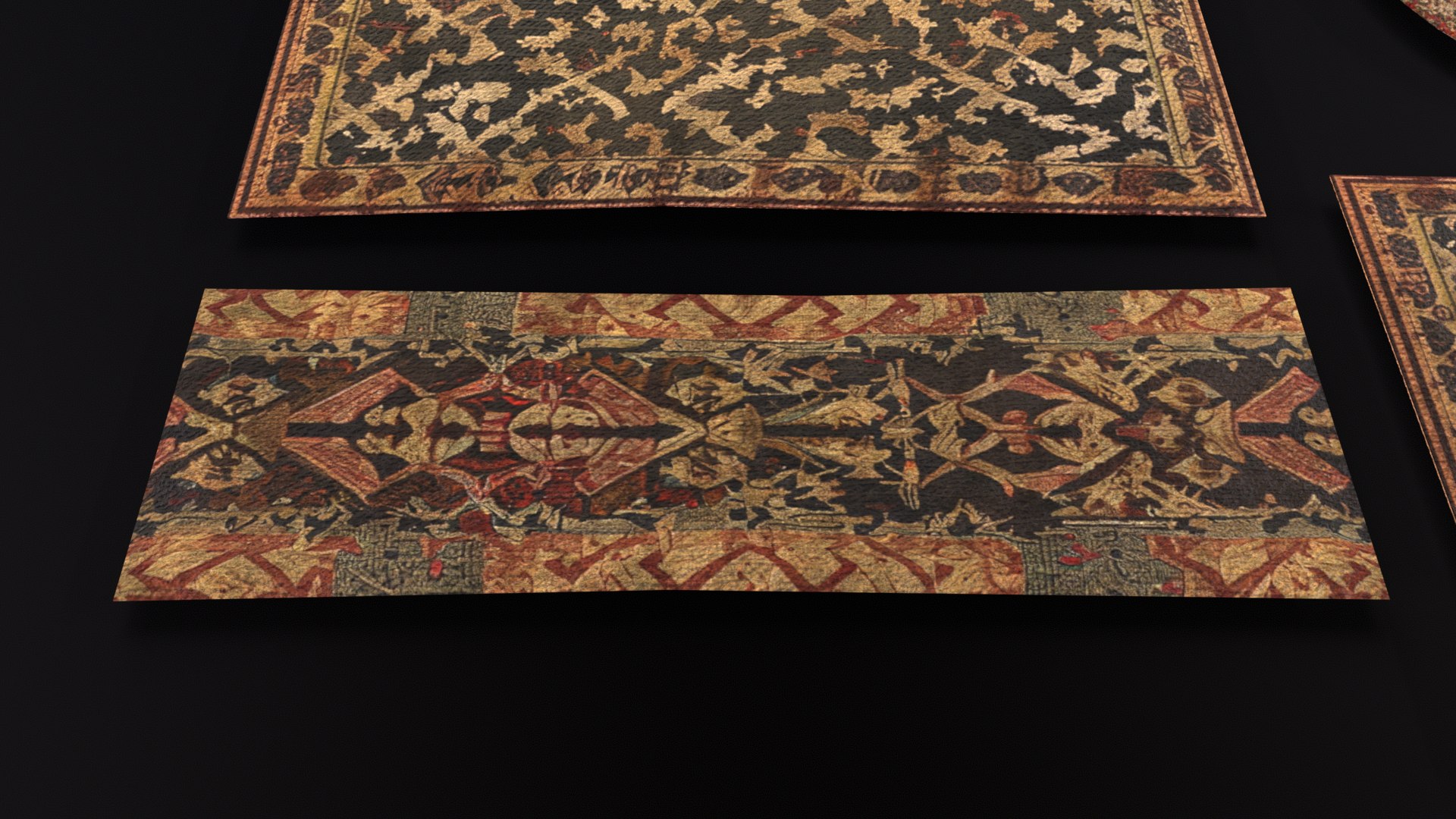 Medieval Rugs 3D Model - TurboSquid 2222770