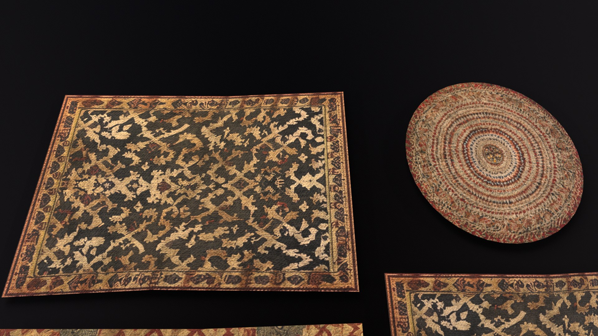 Medieval Rugs 3D Model - TurboSquid 2222770