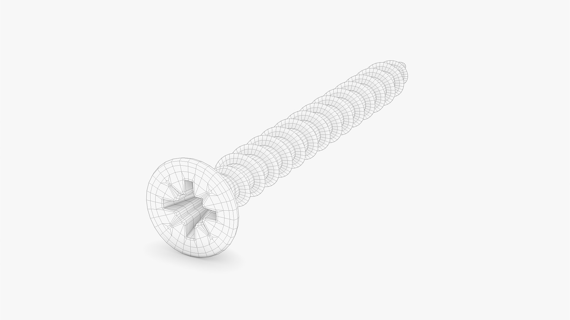 3D Wood Screw Model - TurboSquid 1524157