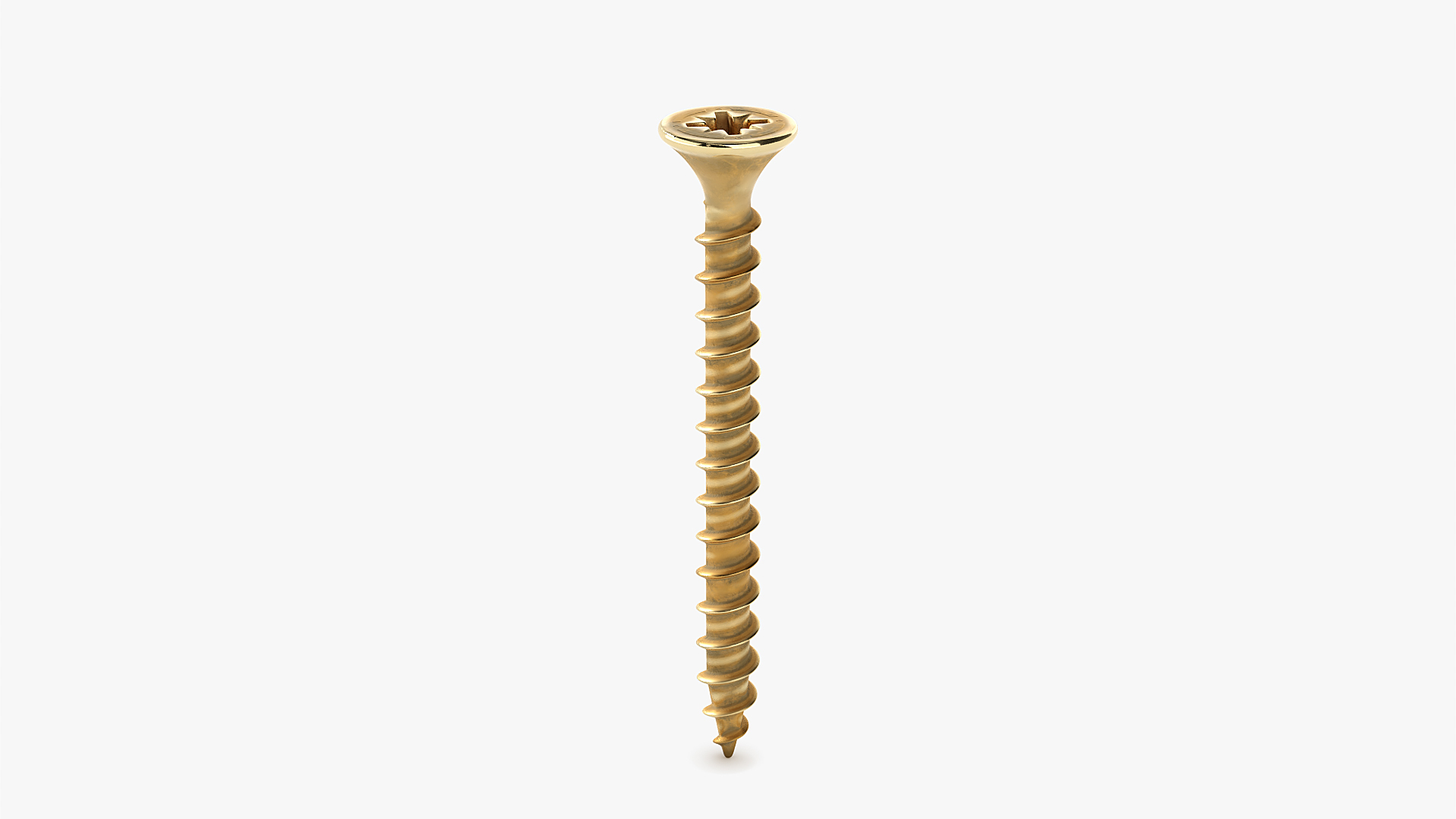 3D Wood Screw Model - TurboSquid 1524157