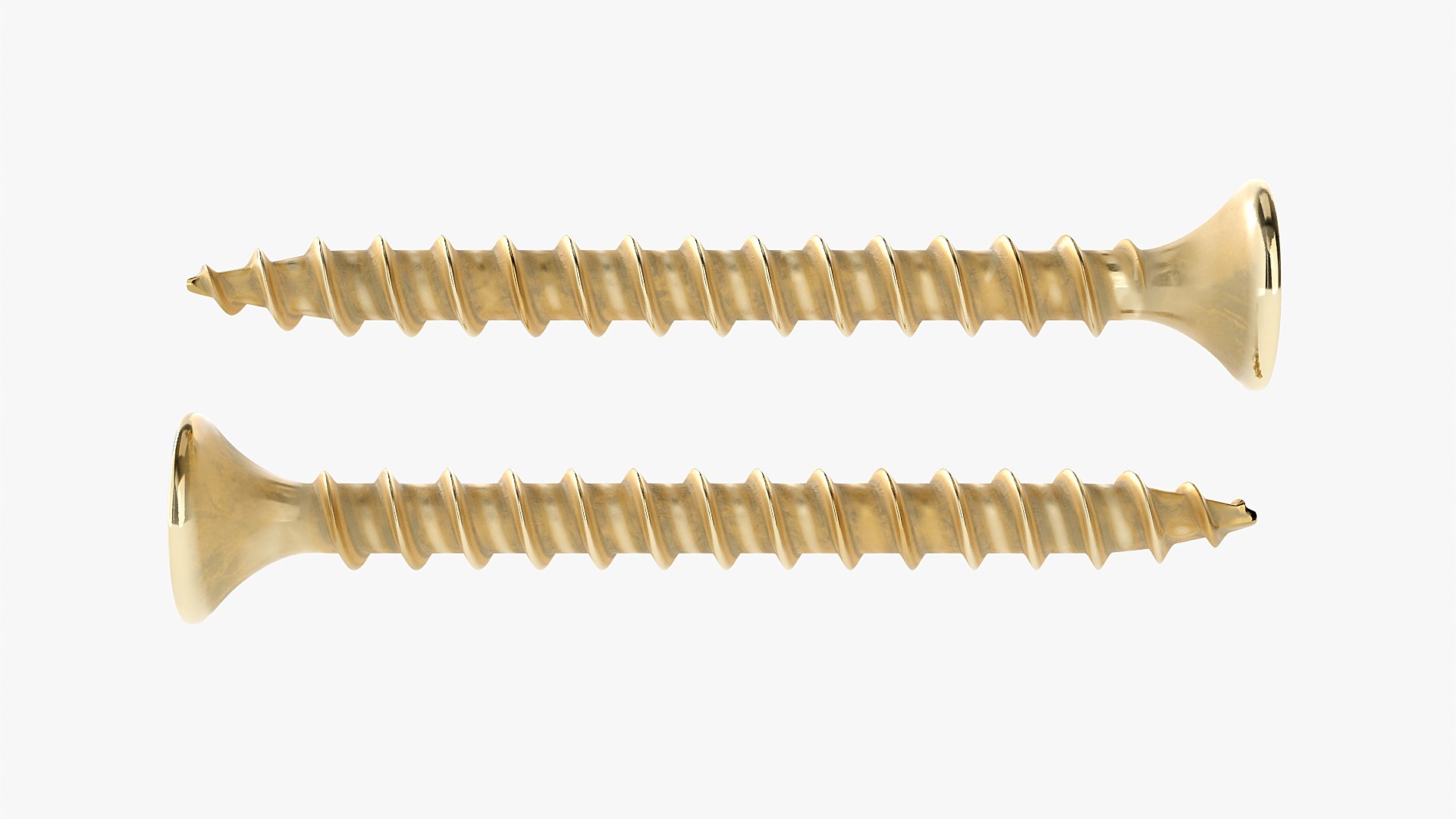 3D Wood Screw Model - TurboSquid 1524157