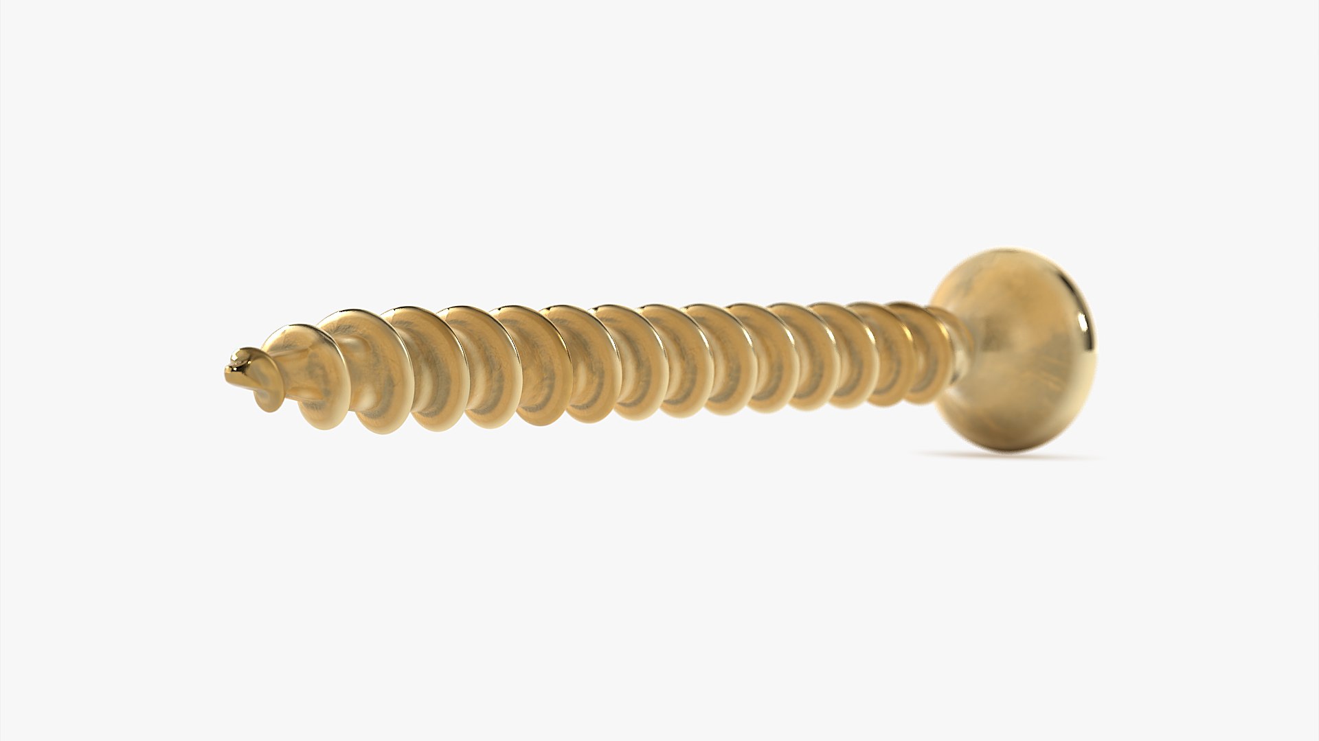 3D Wood Screw Model - TurboSquid 1524157