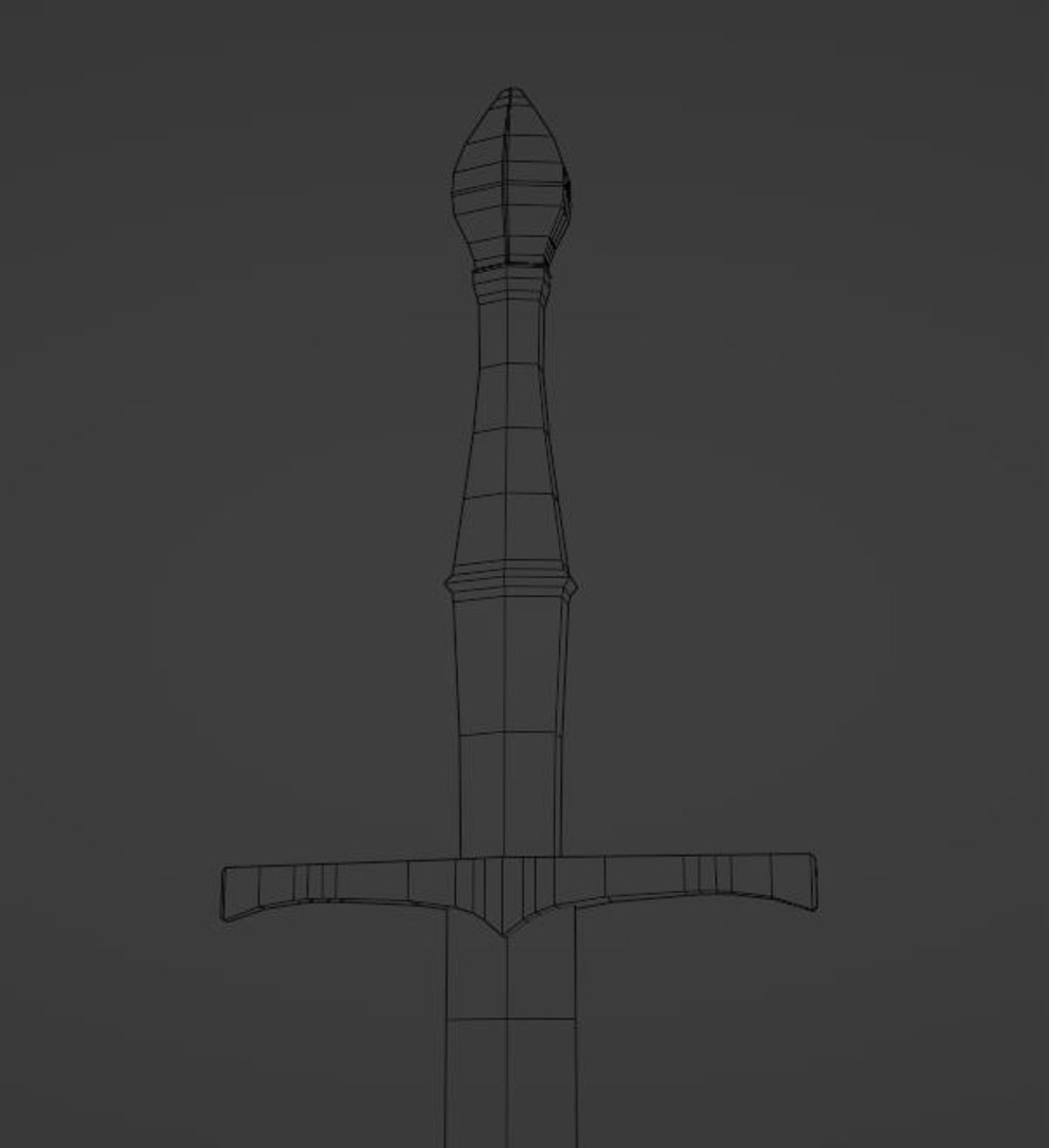 3D Simple Sword 01 - TurboSquid 1855809