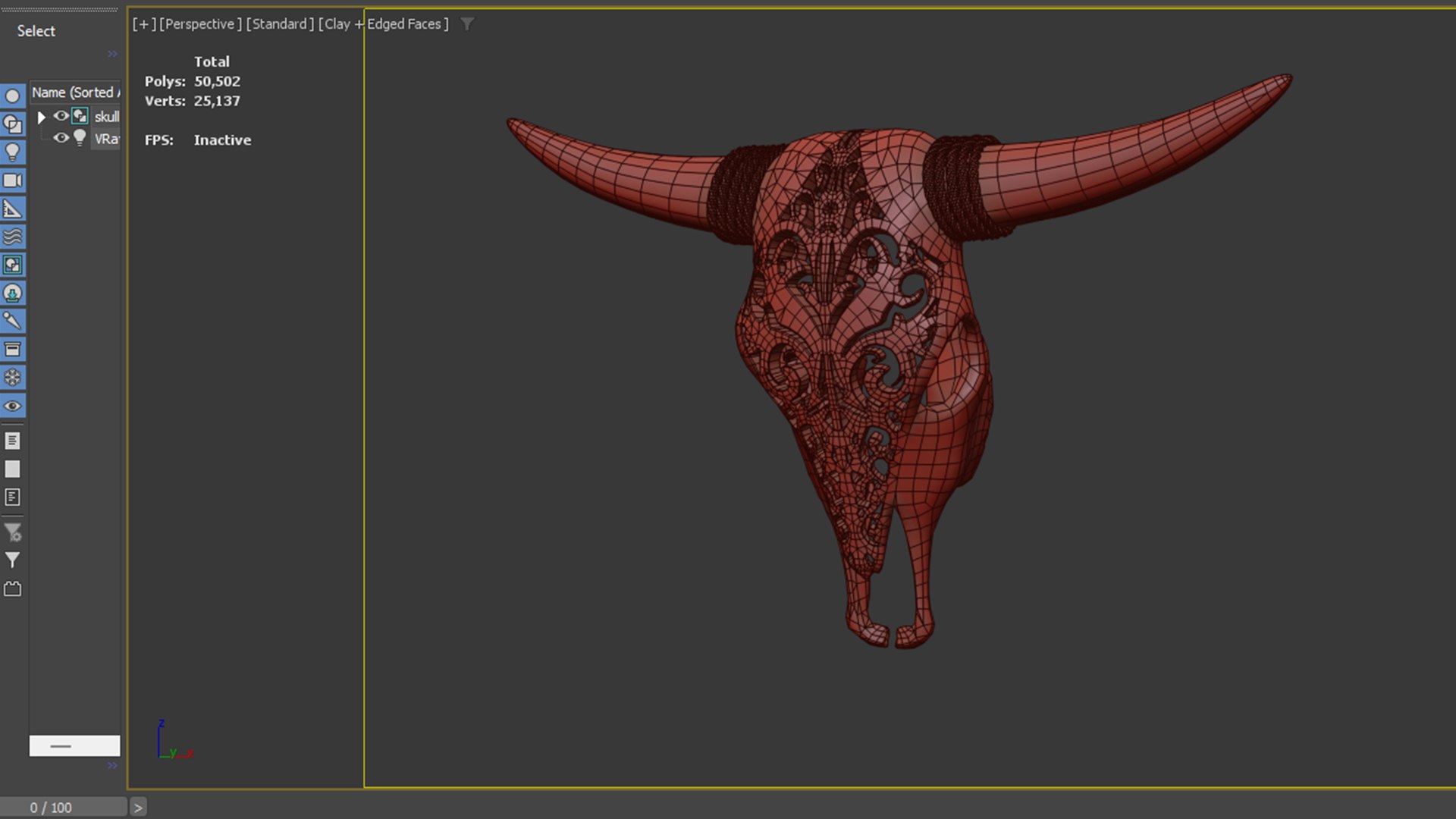 Decorative Carved Bull Skull 3D Model 3D Model - TurboSquid 2306968