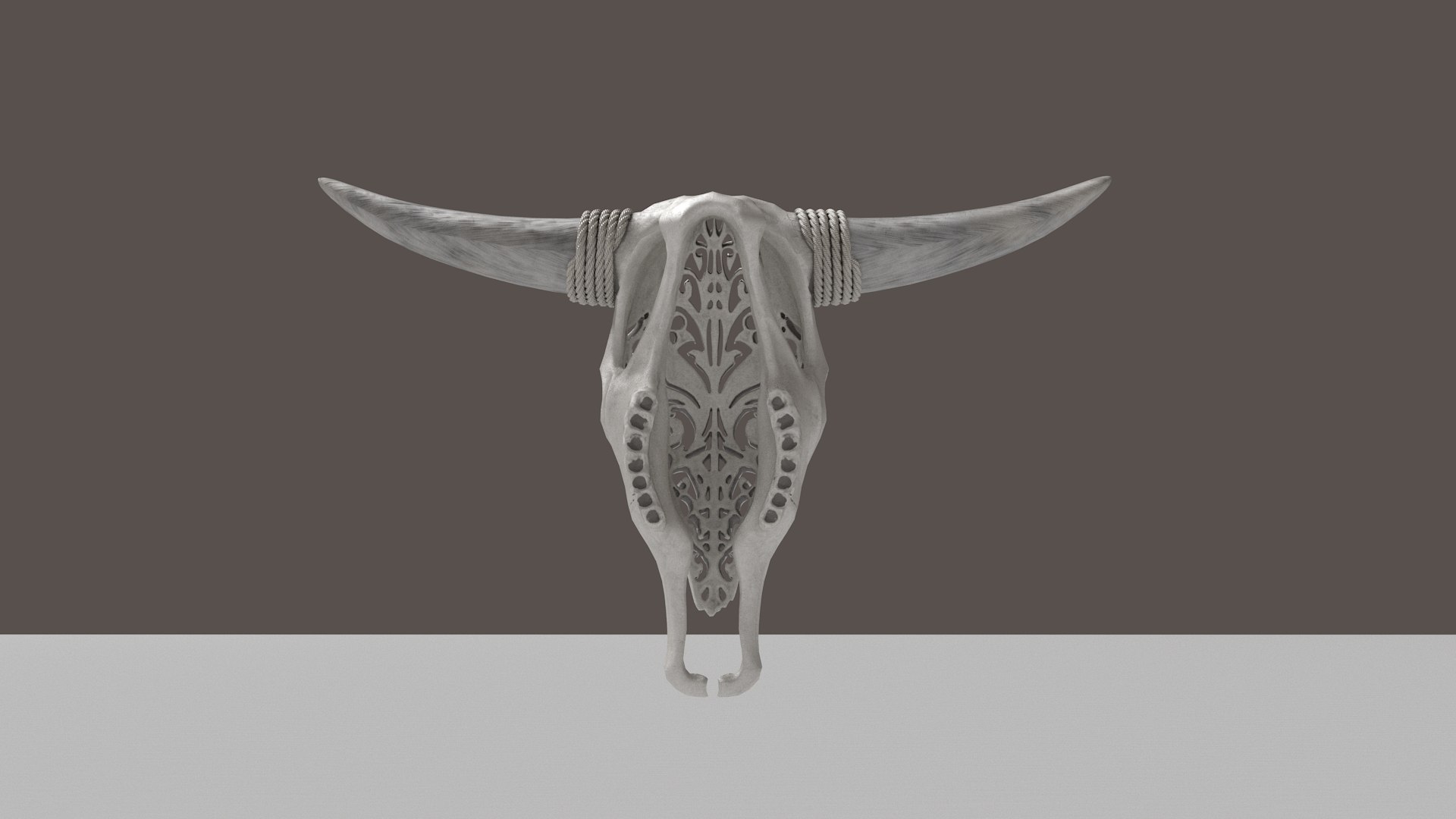Decorative Carved Bull Skull 3D Model 3D Model - TurboSquid 2306968