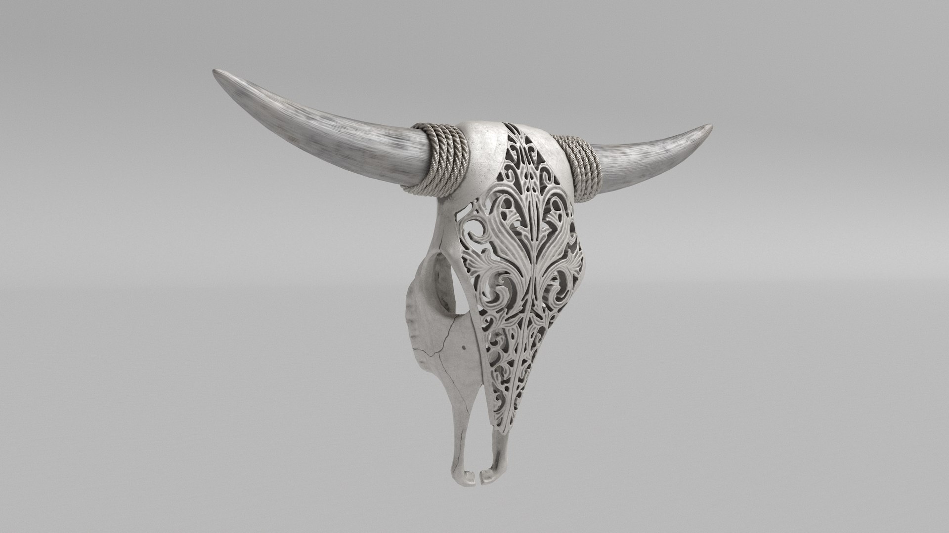 Decorative Carved Bull Skull 3D Model 3D Model - TurboSquid 2306968