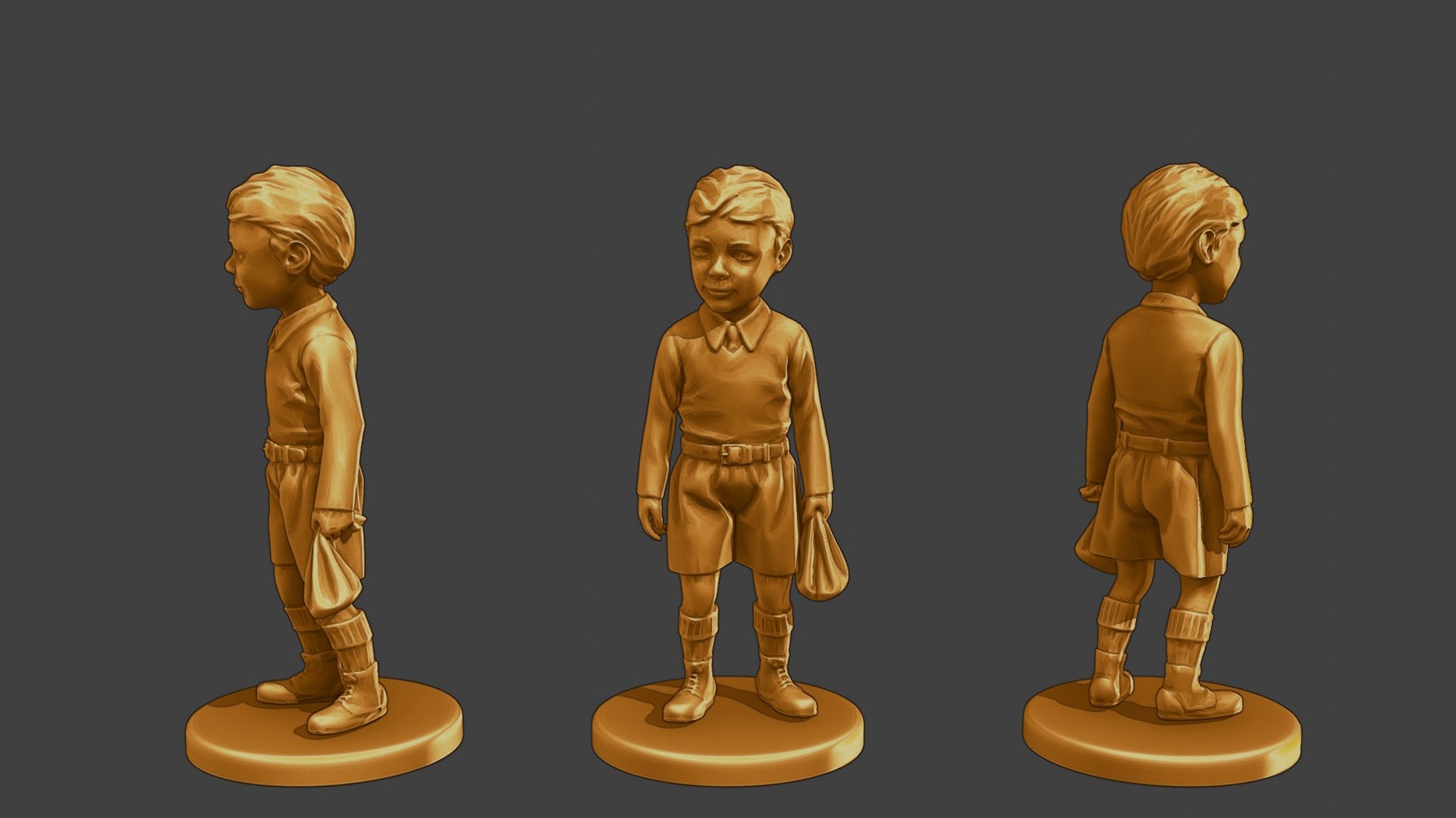 Ww2 Casual Little Boy CLB1 003 3D Model - TurboSquid 1934874