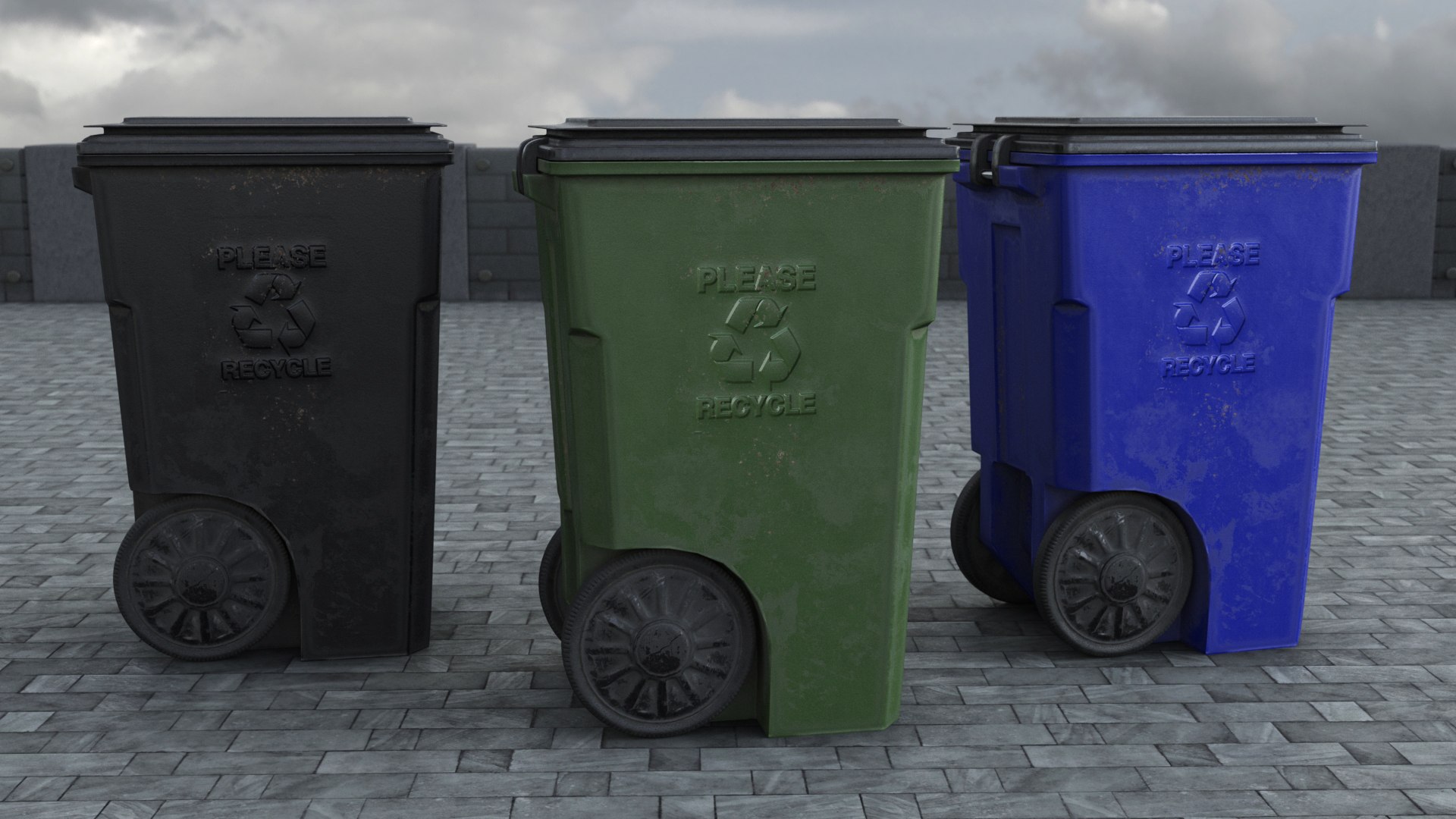 Trash bin 3D model - TurboSquid 1708274